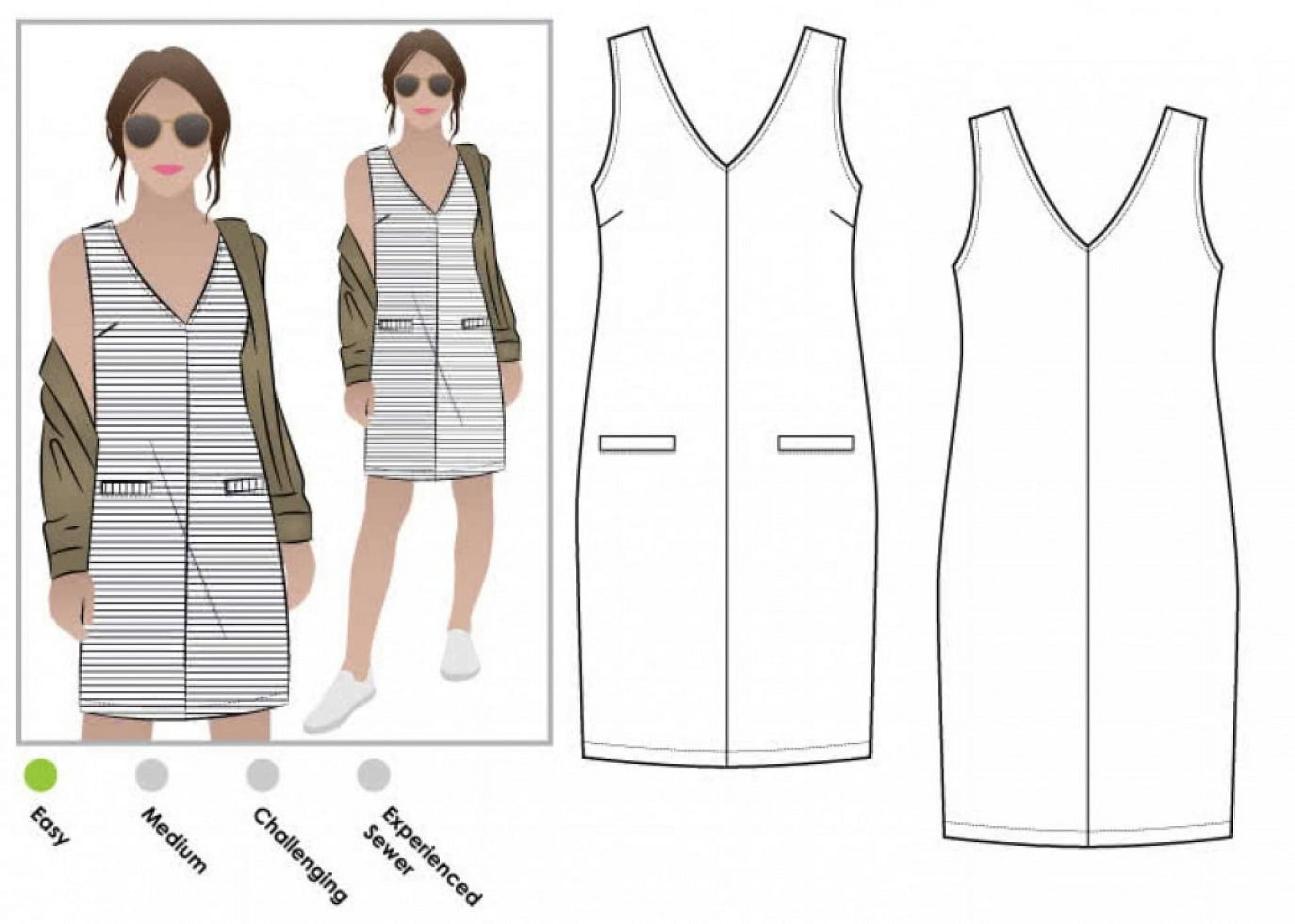 Style Arc Sewing Pattern Sia Dress Women - Walmart.com