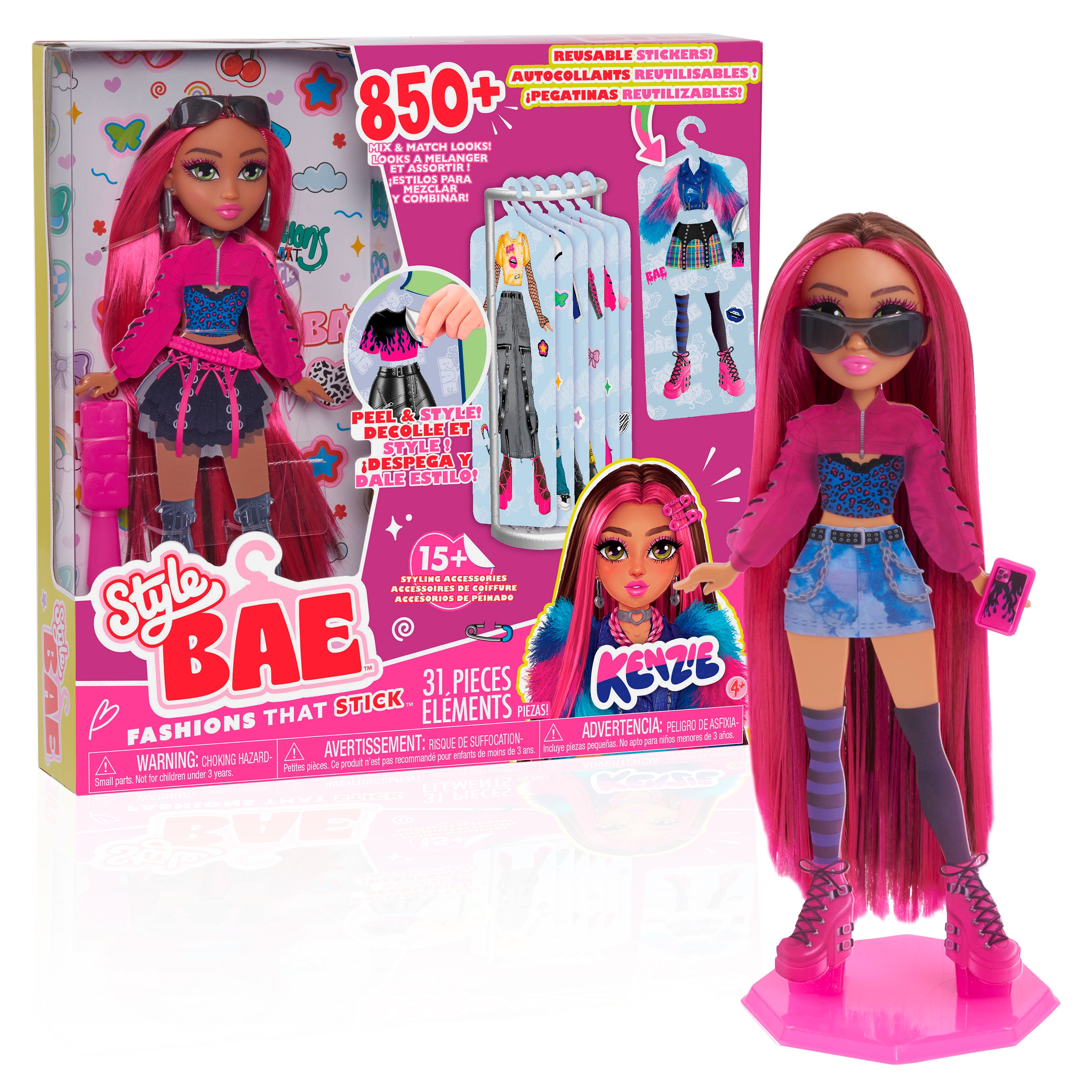 Style Bae Kenzie 10-Inch Fashion Doll and Accessories, 28-Pieces, Kids ...