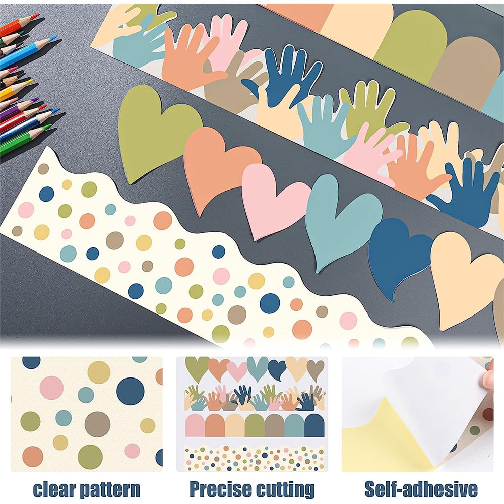 Style Border Decoration Bulletin Board Border Sticker Back to School ...