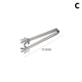(Style C) Stainless Steel Ice Cube Clips Sugar Tongs Foods BBQ Clips ...