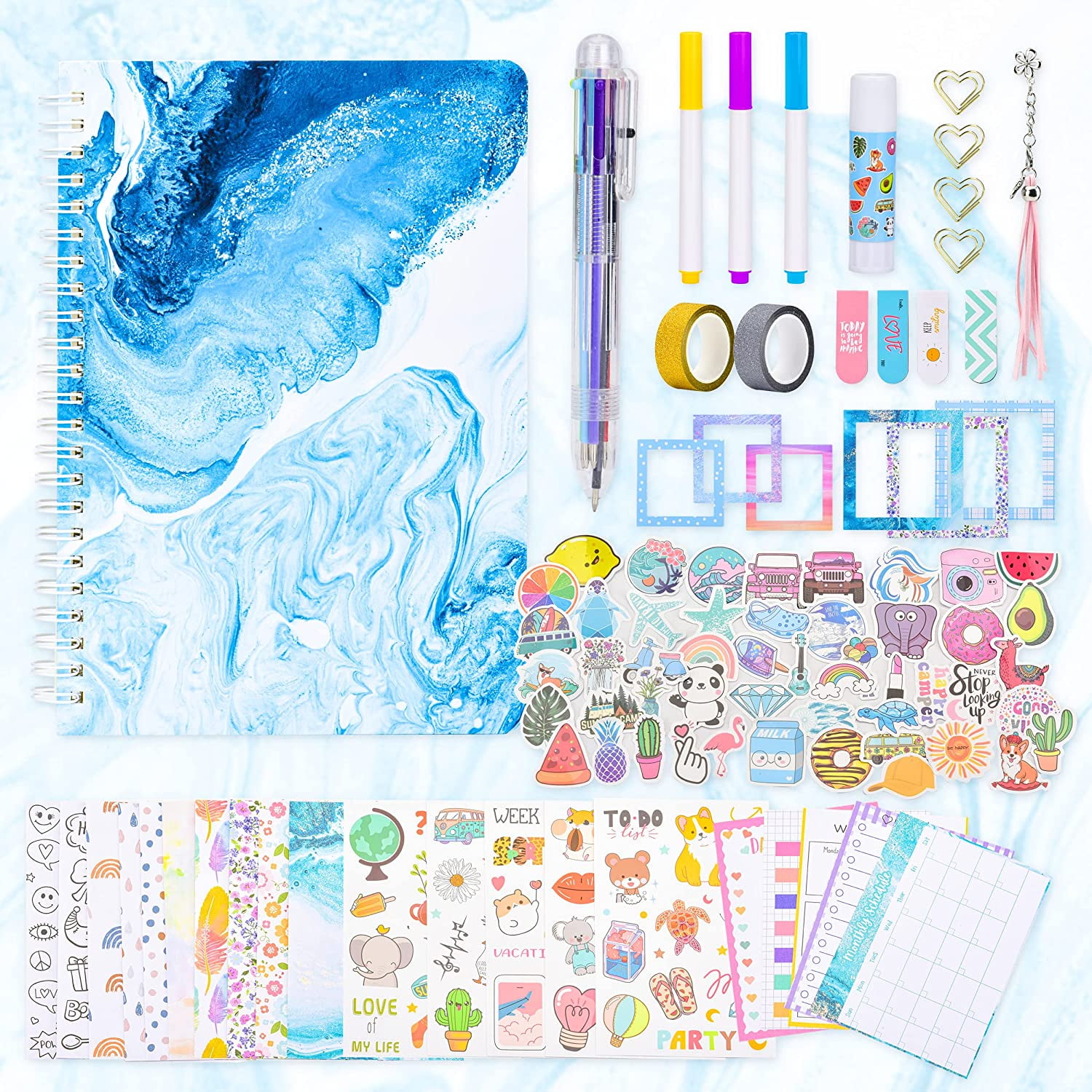 DIY Journal Set for Girls 7-13 Years Old, Craft Scrapbook Kit, Back to ...