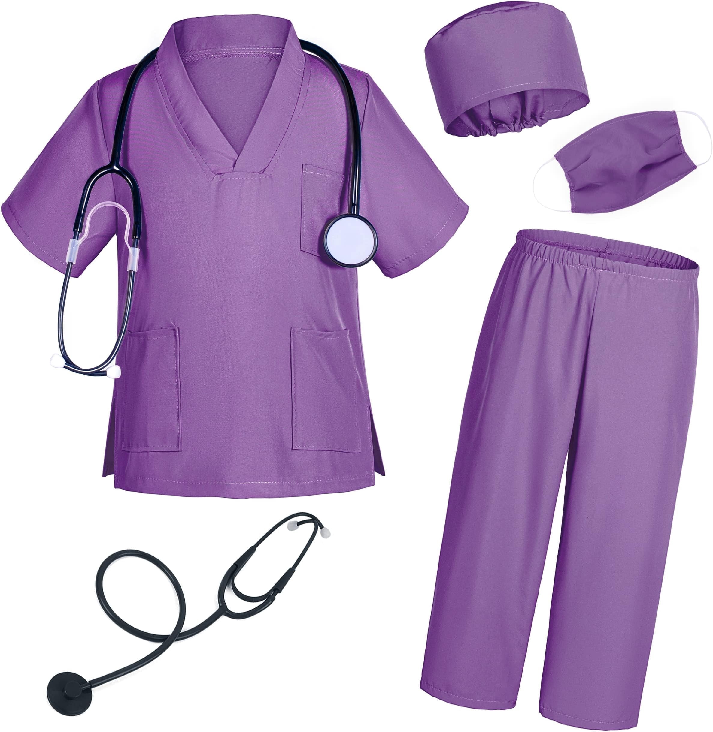 Style-Carry Doctor for Kids Come with Scrubs Pants and Accessories ...