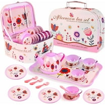 Tea Set for Little Girls, Pretend Play Tea Party Set, Fruit Design Kids ...