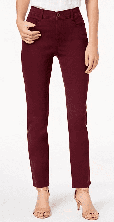 Style & Co. BERRY JAM Women's Petite Tummy-Control Slim-Leg Jeans, US ...