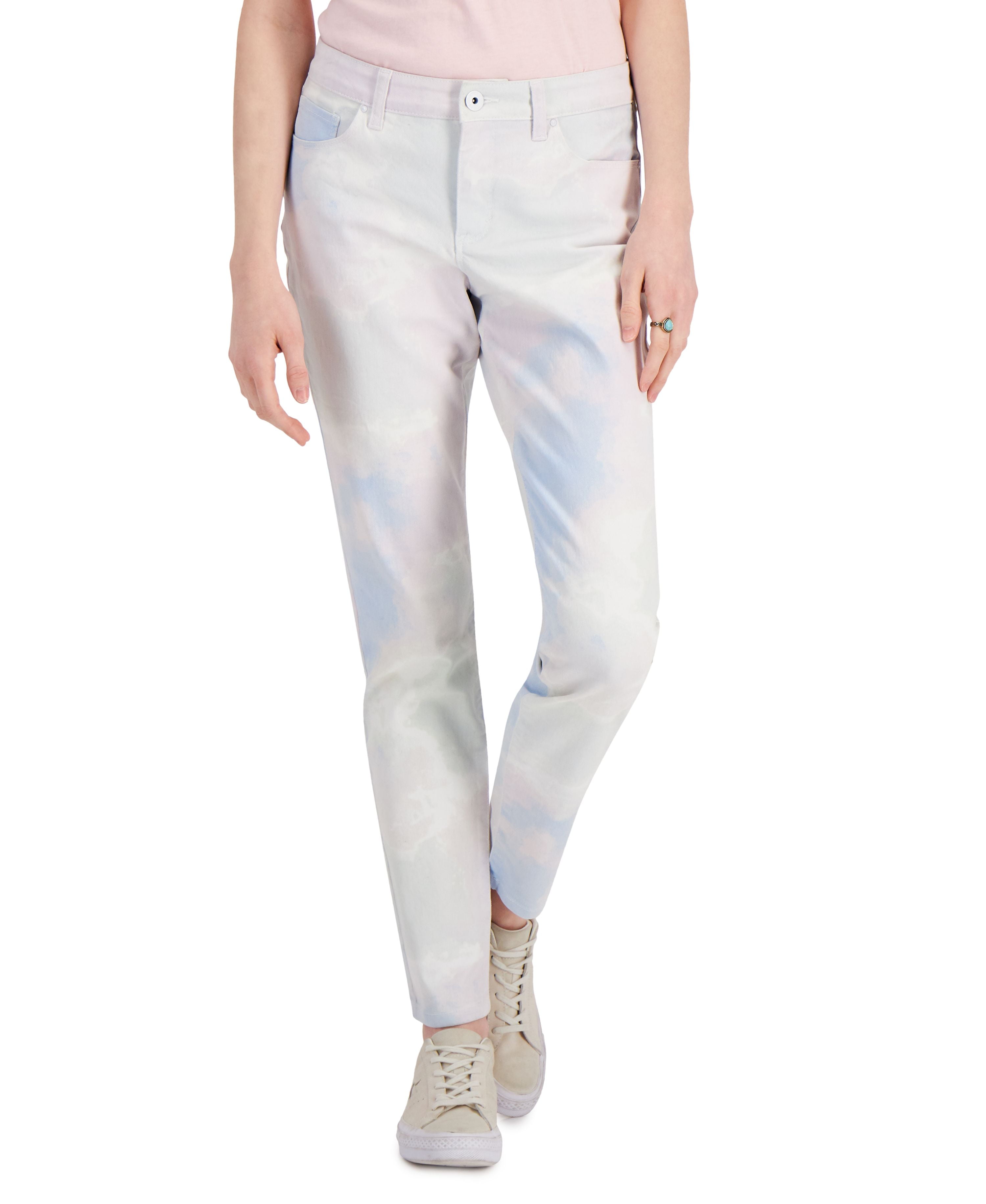 Style & Co Curvy Fit Skinny Jeans Pastel Dye 16 - Walmart.com