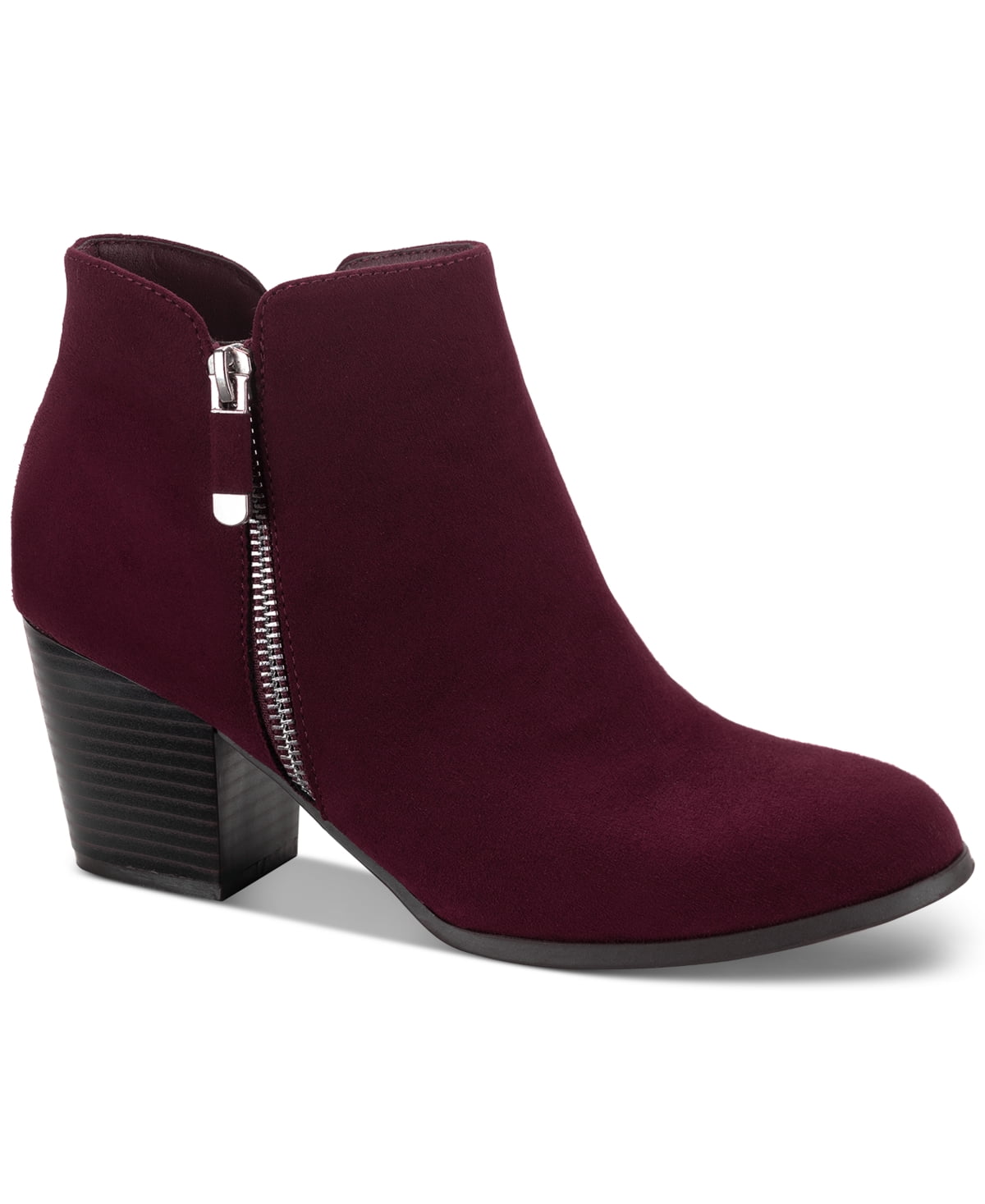 Style Co Masrinaa Ankle Booties Berry Micro 5.5M - Walmart.com