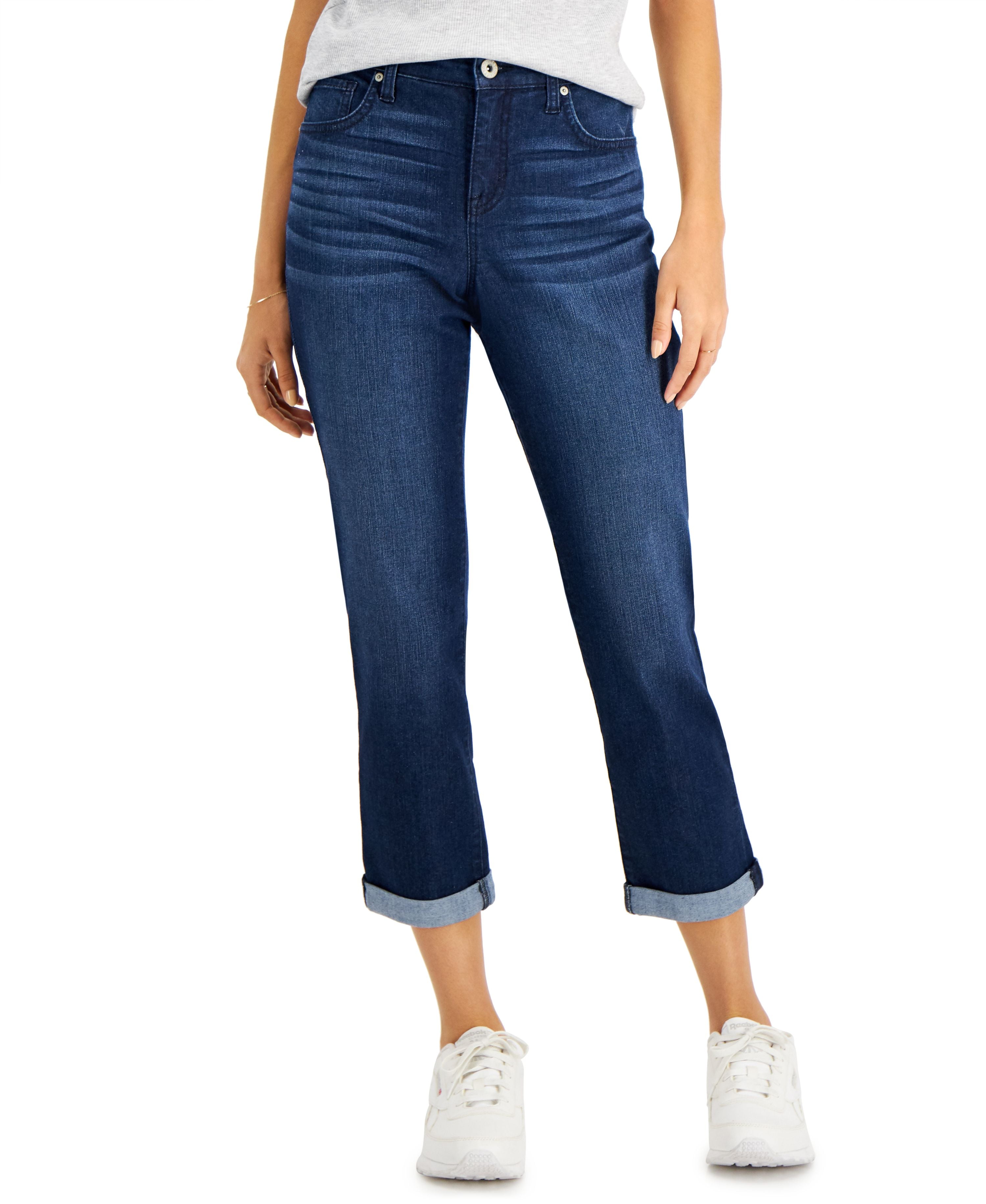 Style & Co Petite Curvy Girlfriend Jeans Fallen Star 4P - Walmart.com