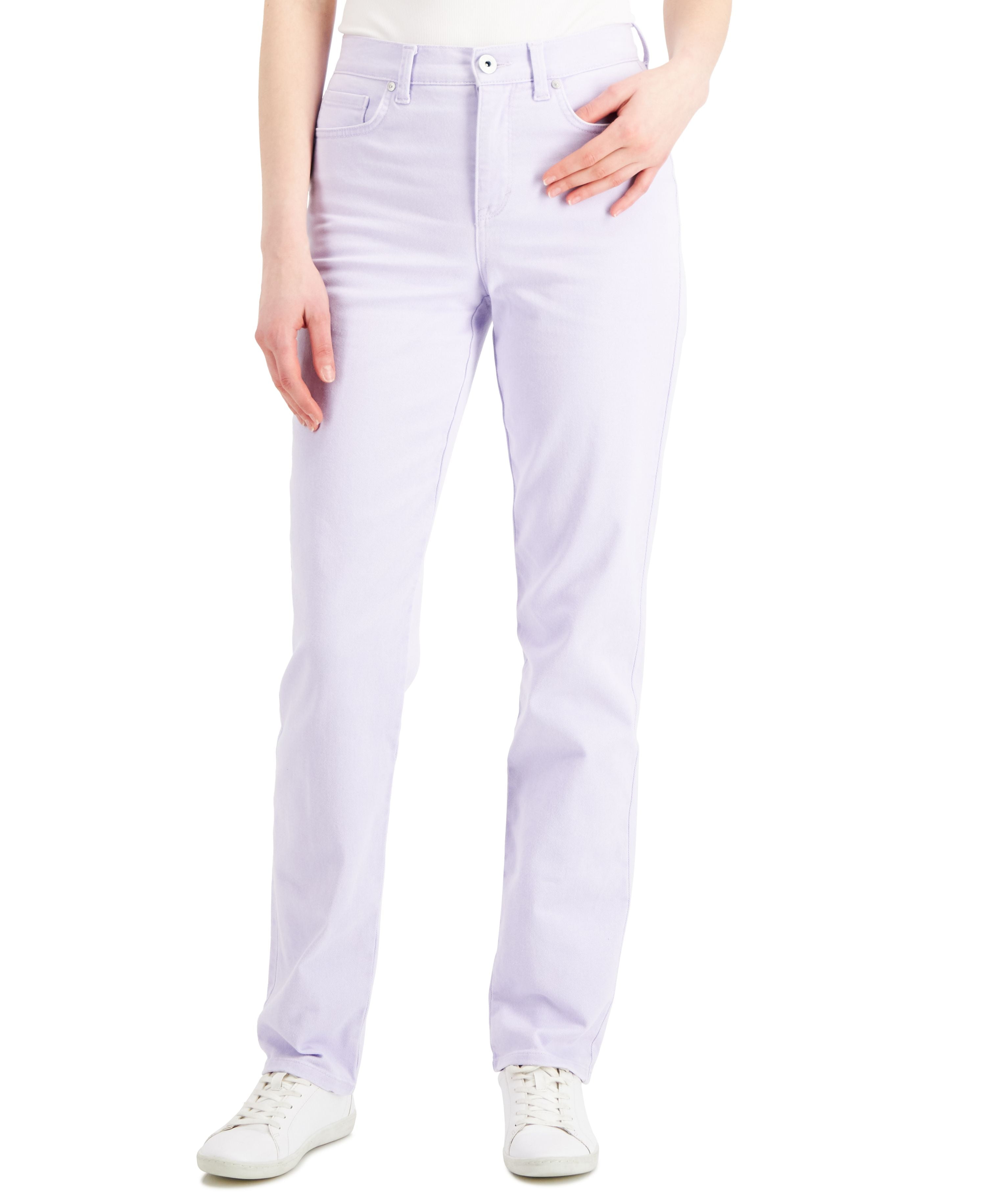 Style & Co Petite Straight Leg Jeans Liilac Fog 10P - Walmart.com