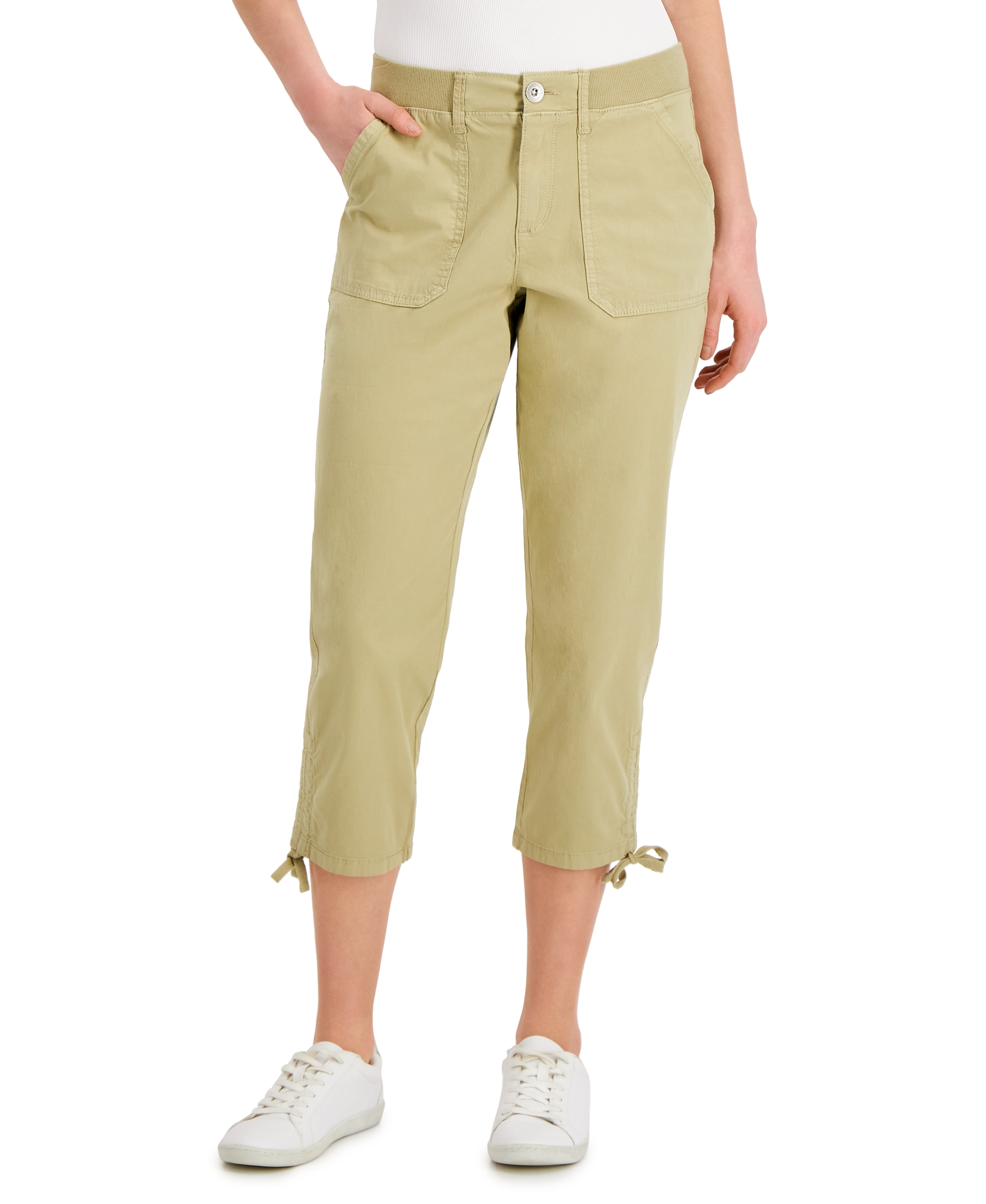 Style & Co Petite Utility Capri Pants Costa Rica Sand 16P - Walmart.com
