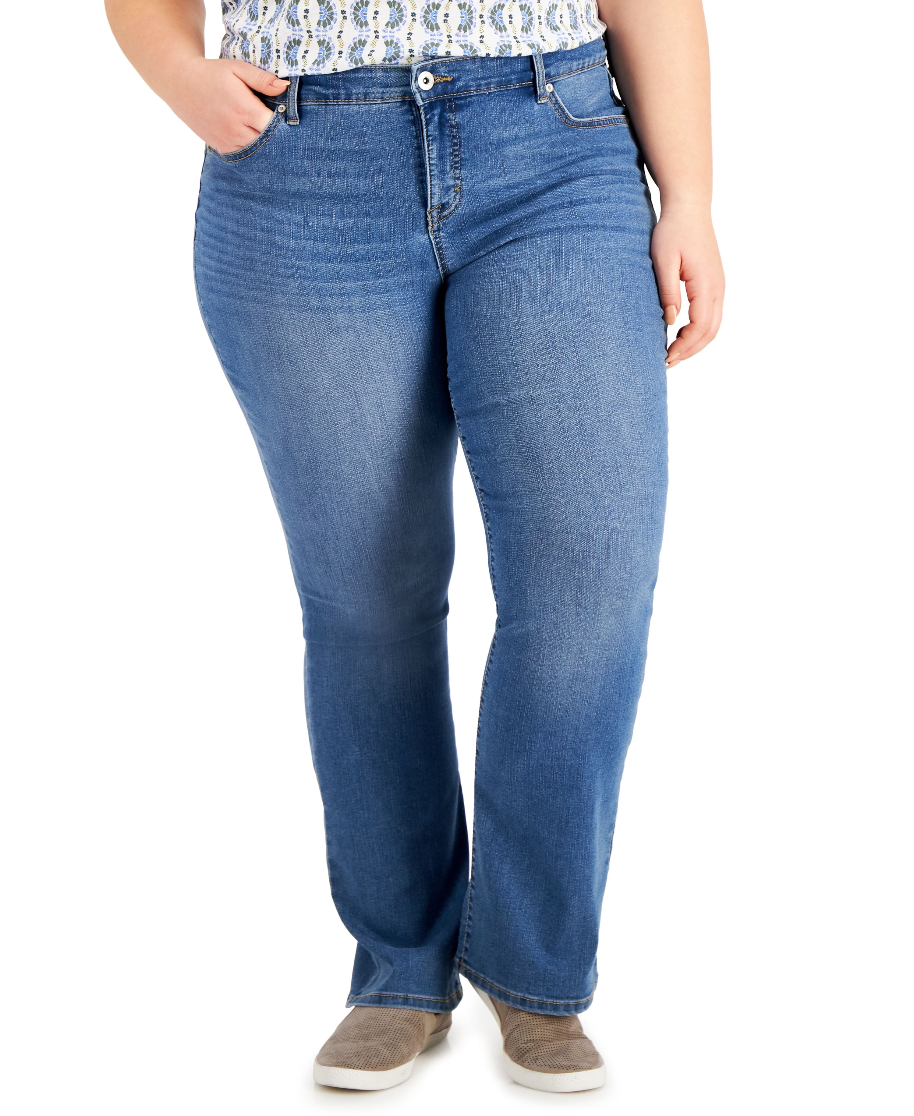 Style & Co Plus Size Bootcut Denim Jeans Change Wash 14W - Walmart.com