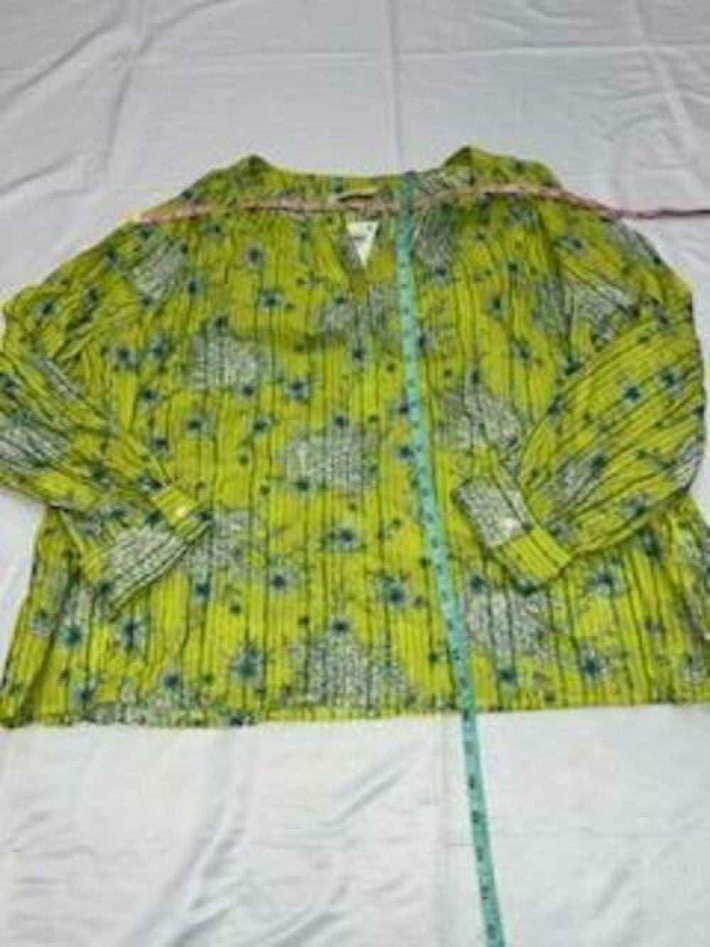 Style & Co Plus Size Metallic Striped Top Lightest Lime 3X - Walmart.com