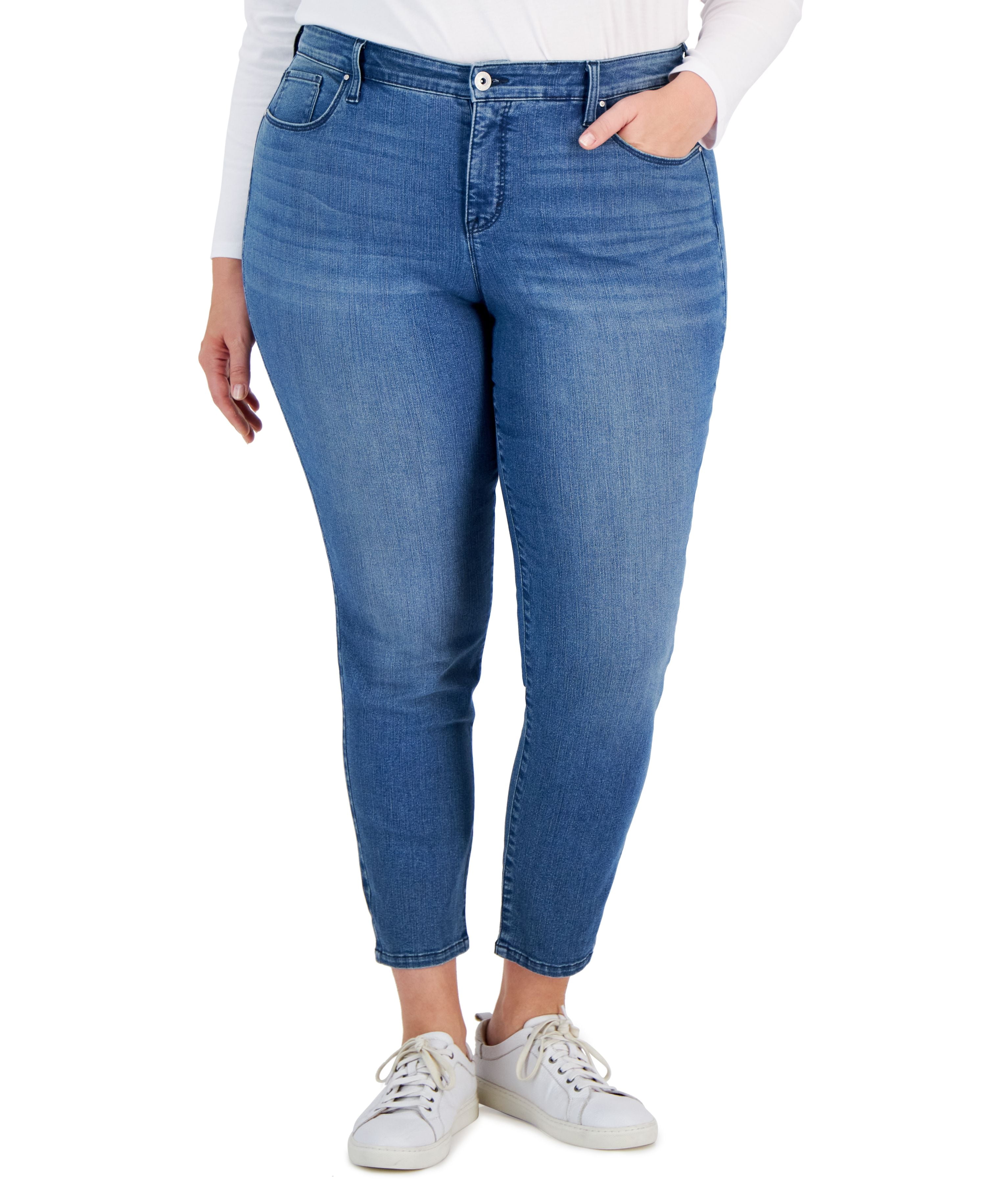 Style & Co Plus Size Mid Rise Skinny Jeans Star Sign 22W - Walmart.com