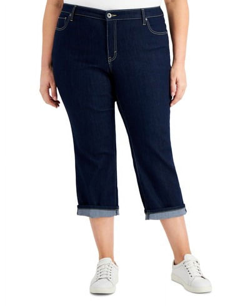 Style & Co RINSE Women's Plus Size Roll Cuff Capri Pants, US 22W ...