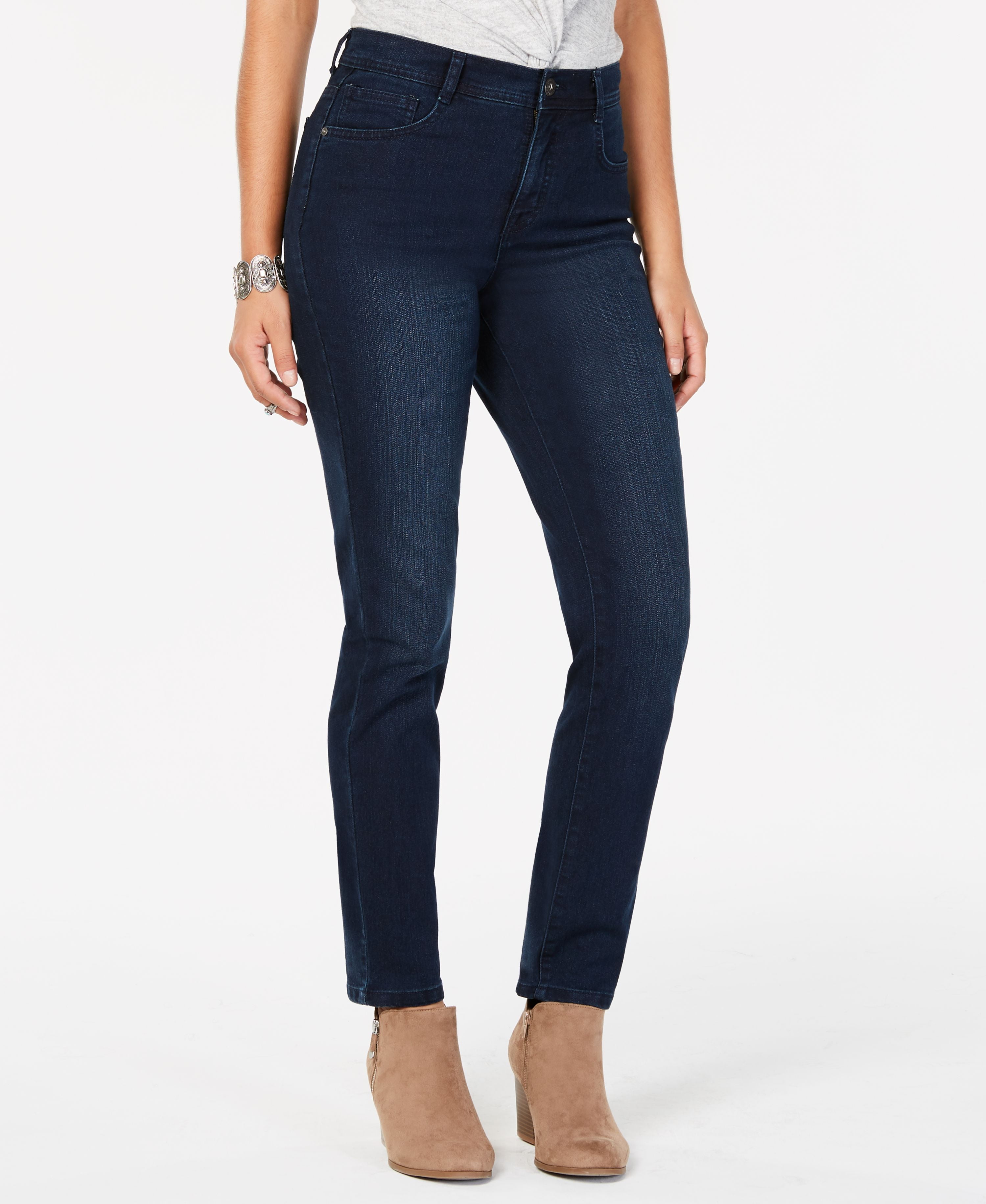 Style & Co Tummy Control Slim Leg Jeans Preston 10L - Walmart.com