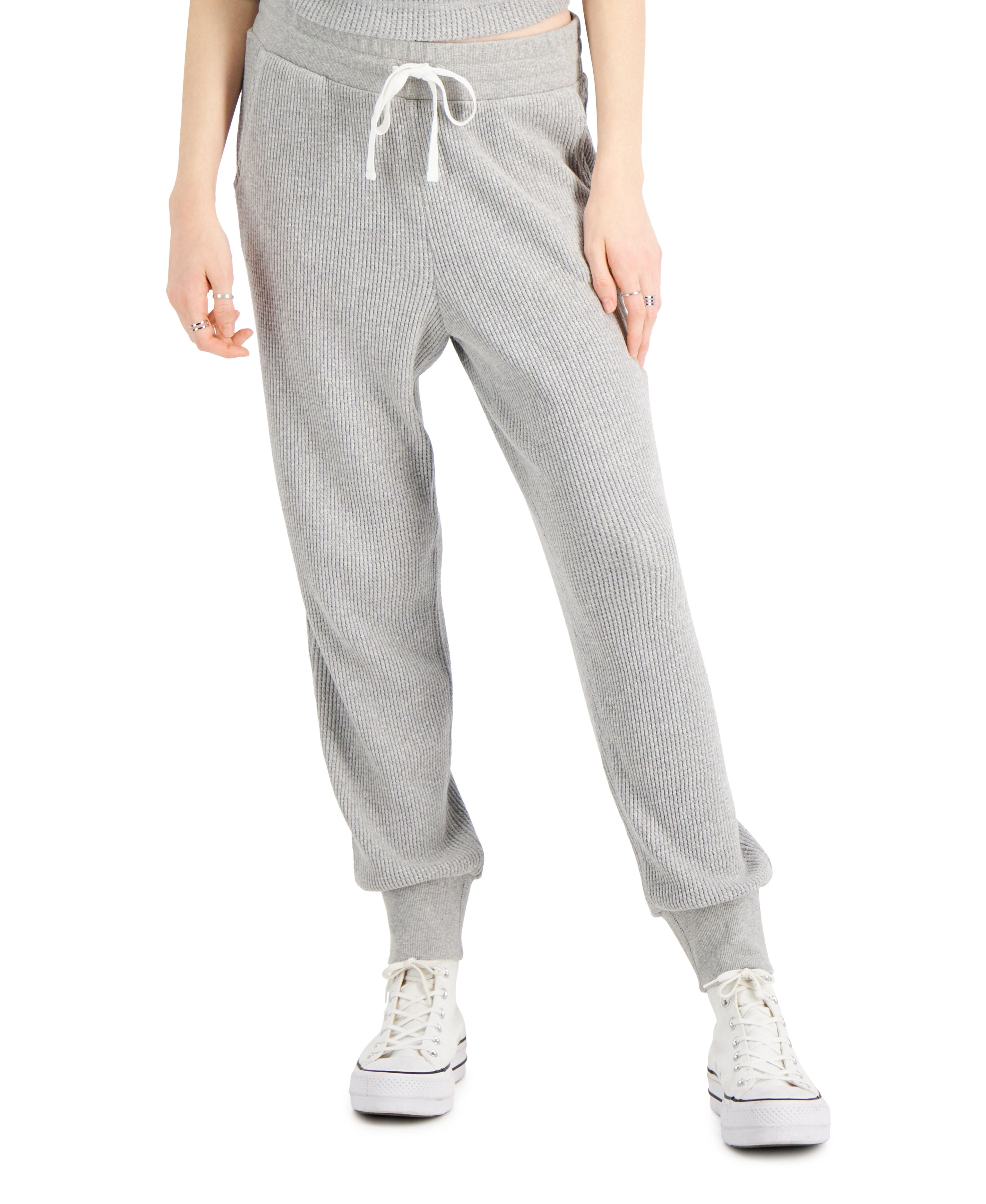 Style & Co Waffle Knit Sweatpants Light Grey Heather XL - Walmart.com