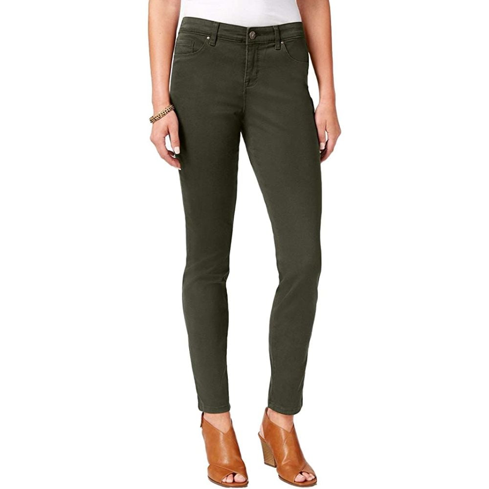 Style & Co Women's Curvy-Fit Skinny Fashion Jeans Size Green Size 12 ...