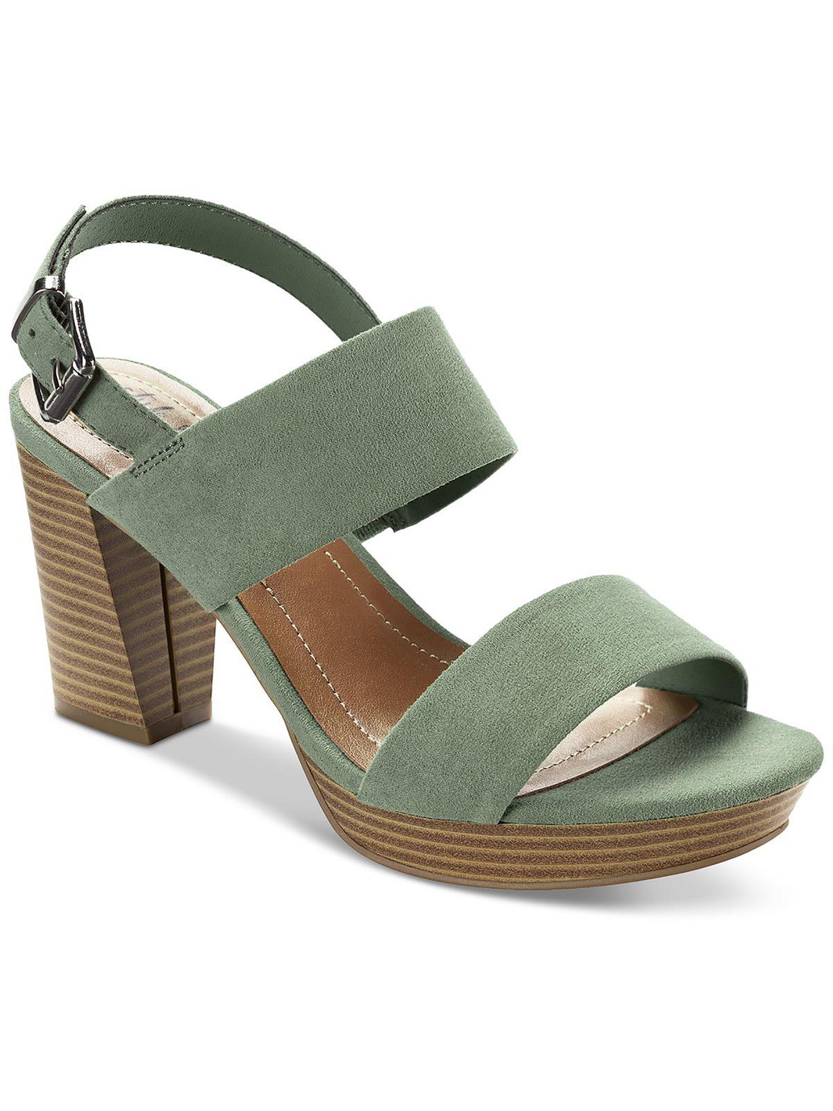 Style & Co. Womens Jazminn Faux Suede Ankle Strap Slingback Sandals ...