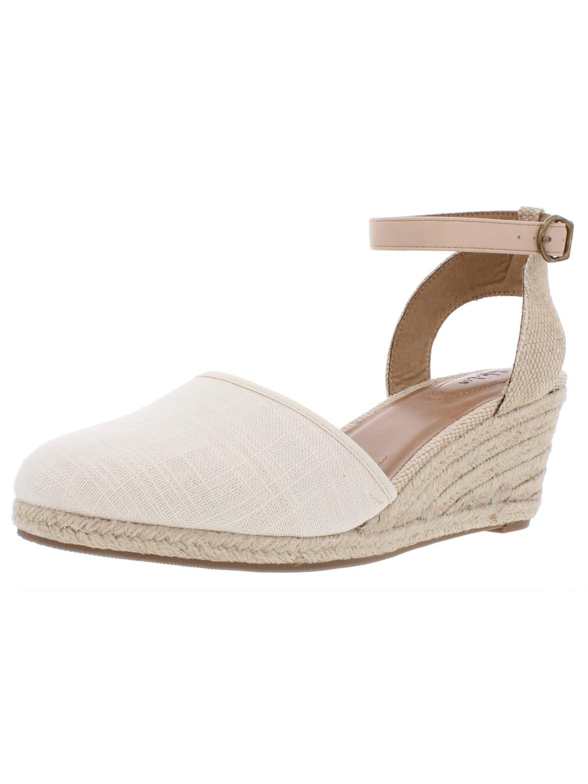 Style & Co. Womens Mailena Canvas Closed Toe Wedge Sandals - Walmart.com