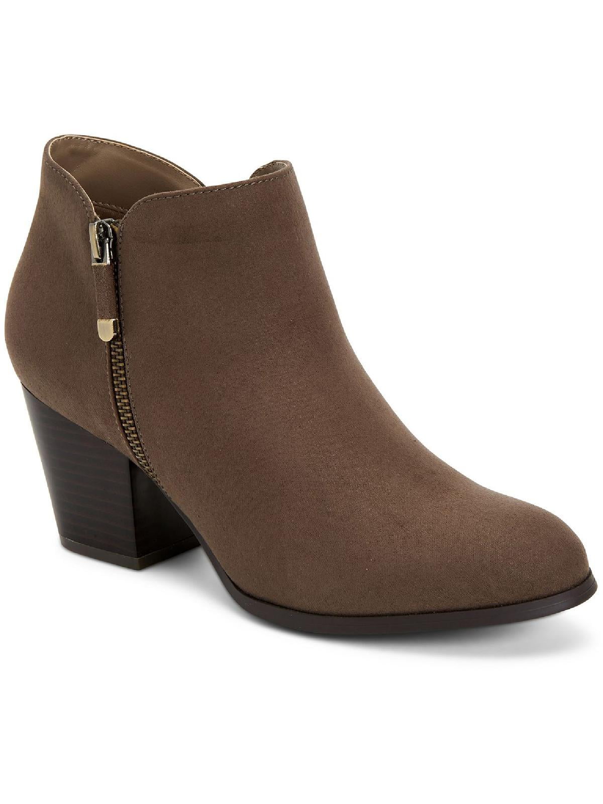 Style & Co. Womens Masrinaaf Suede Block Heel Booties - Walmart.com