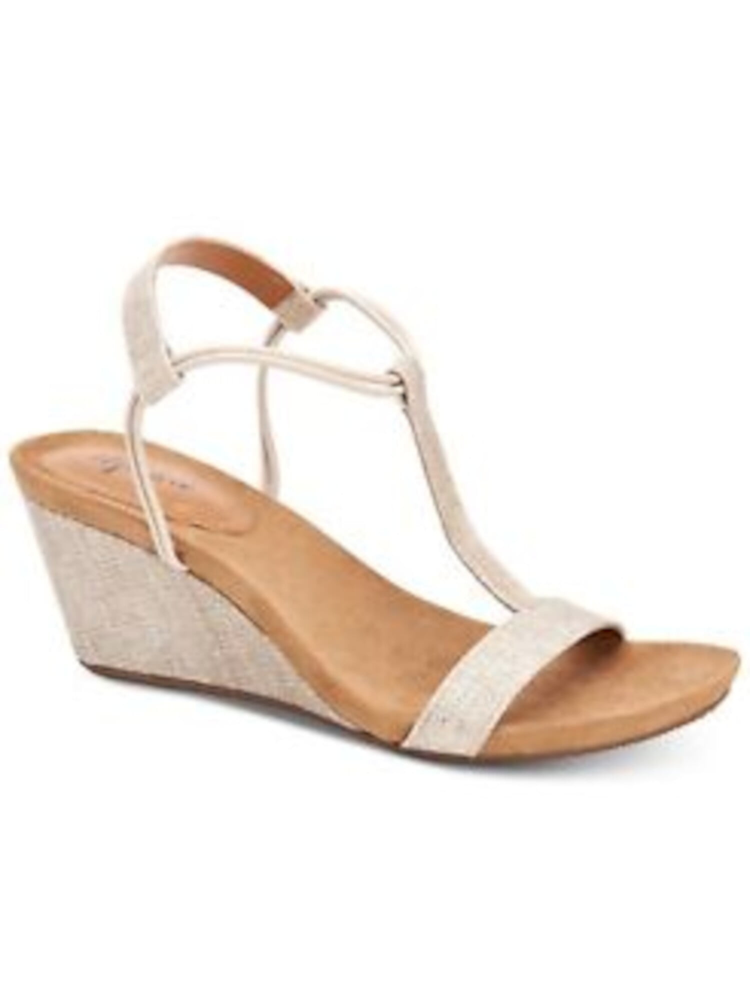 Style & Co. Womens Mulan Denim Wedge Sandals - Walmart.com