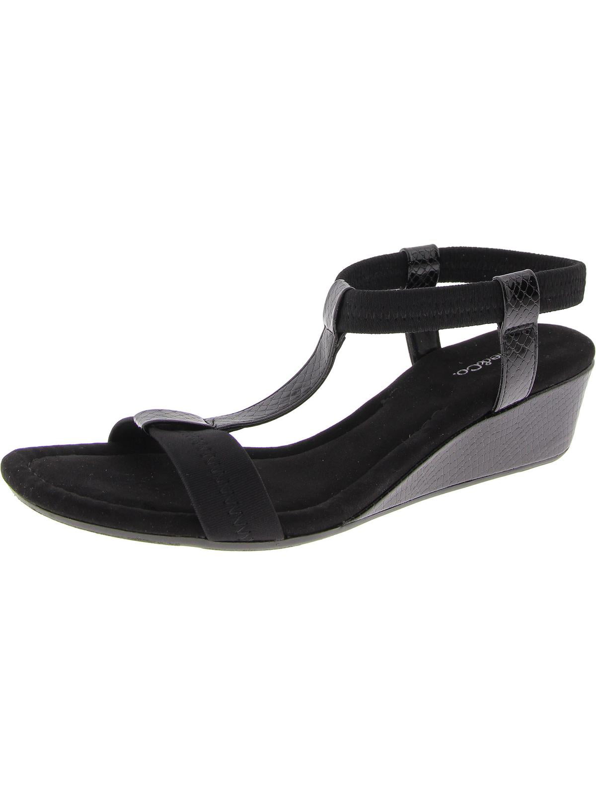 Style & Co. Womens Voyage Padded Insole Textured Wedge Sandals ...