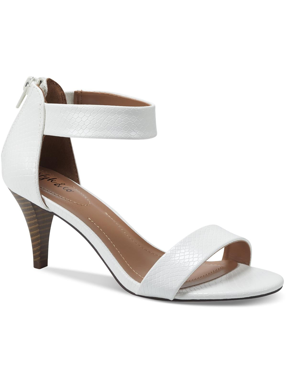 Style & Co. Womens Paycee Faux Leather Snake Print Dress Sandals ...