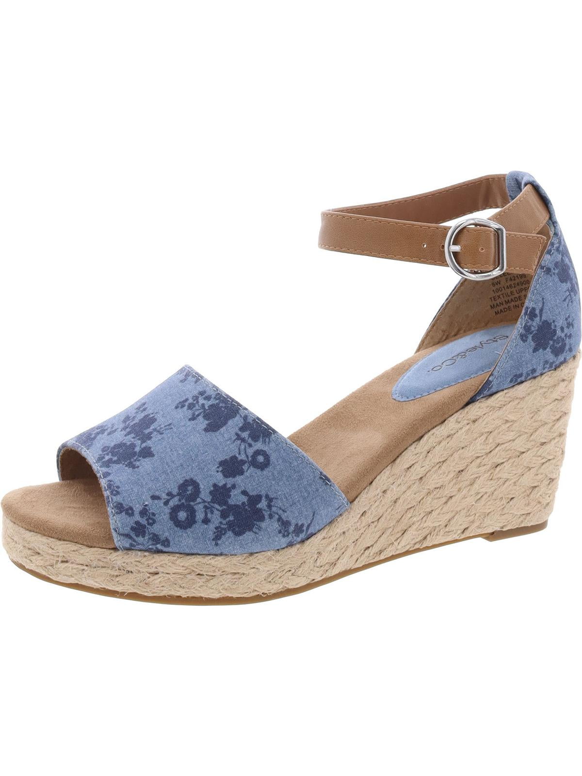 Style & Co. Womens Seleene Faux Leather Open Toe Wedge Sandals ...