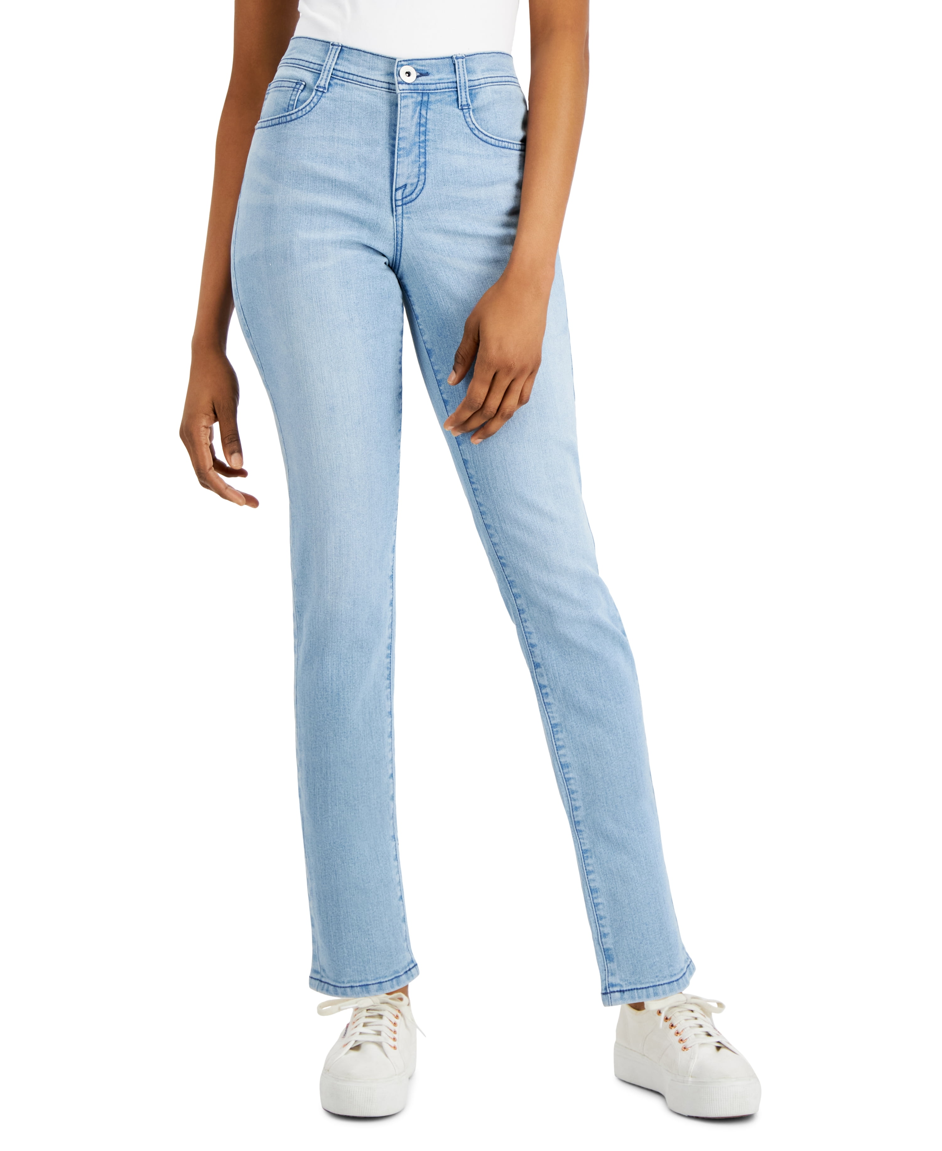 Style & Co Womens Slim Leg Jeans Lengths Open Desert 4 - Walmart.com
