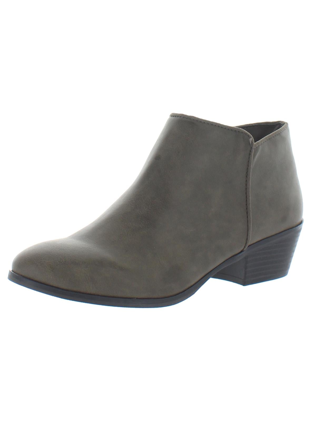 Style & Co. Womens Wileyy Faux Leather Padded Insole Booties - Walmart.com