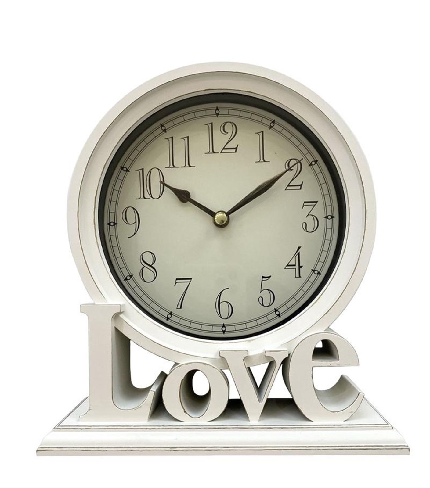 Style Desk Clock Mantel Clocks Shelf Non Ticking Table Clocks Silent ...