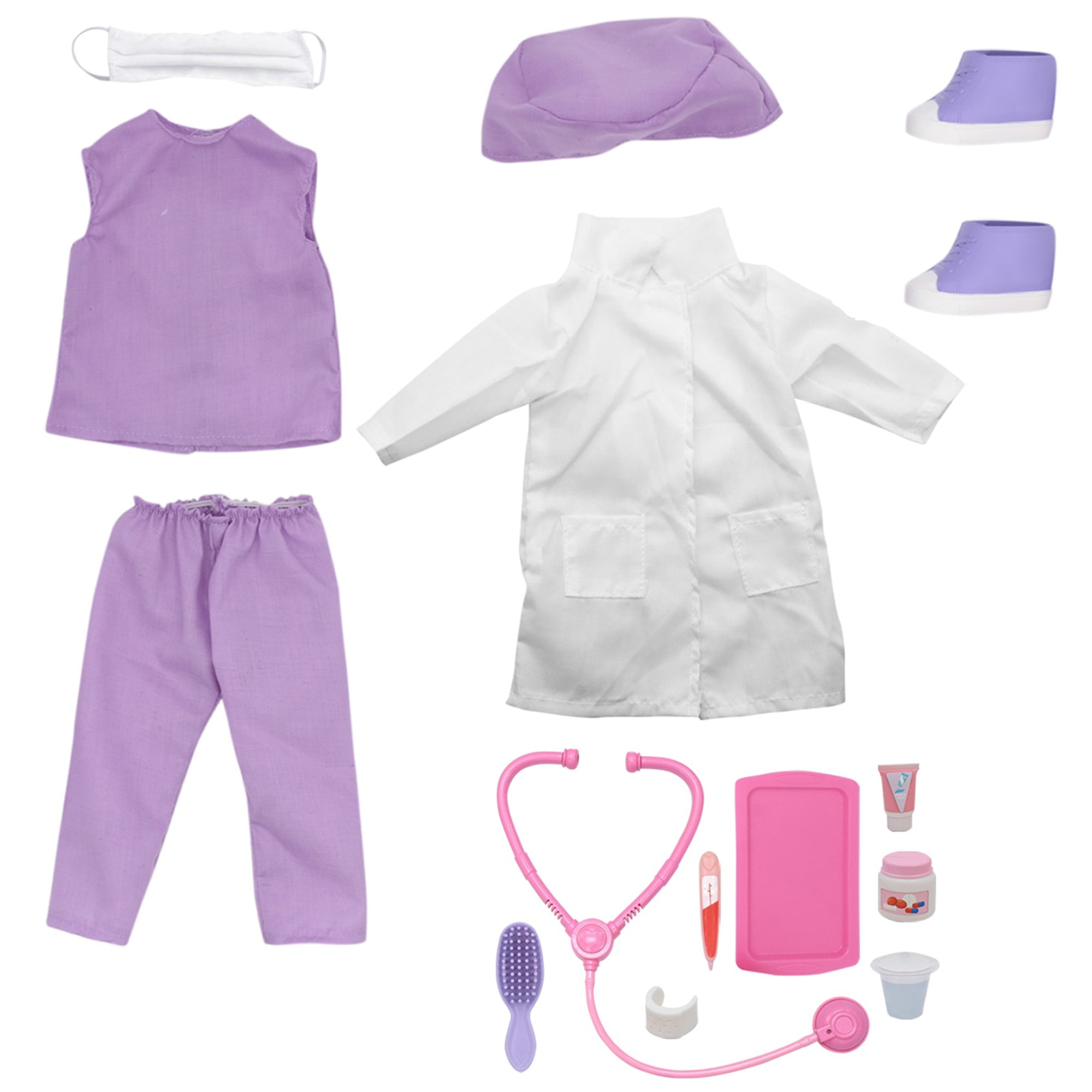 Style Girls: 18" Doctor Dress Up Set - 15 Piece Outfit & Accessory Set ...