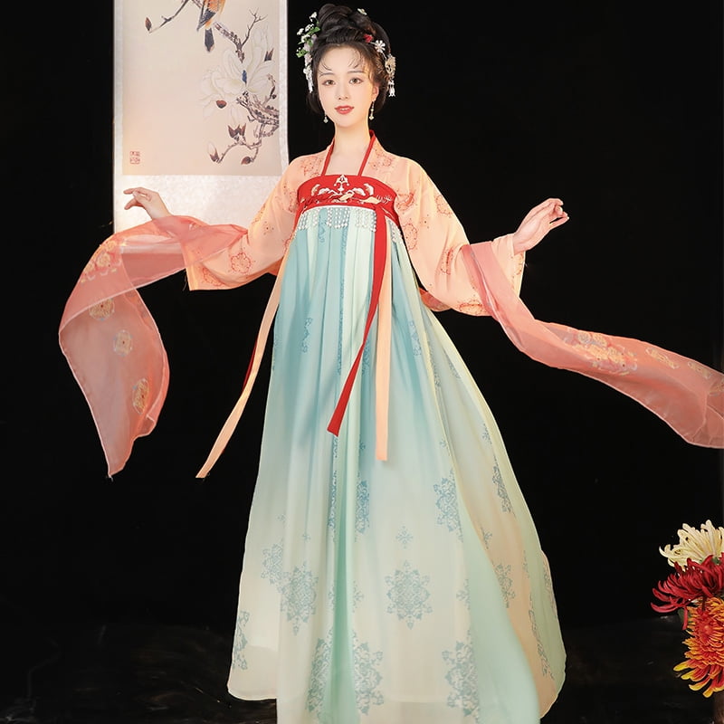 Style Hanfu Red Cosplay Costumes Dresse For Woman Stage Wear Dance ...