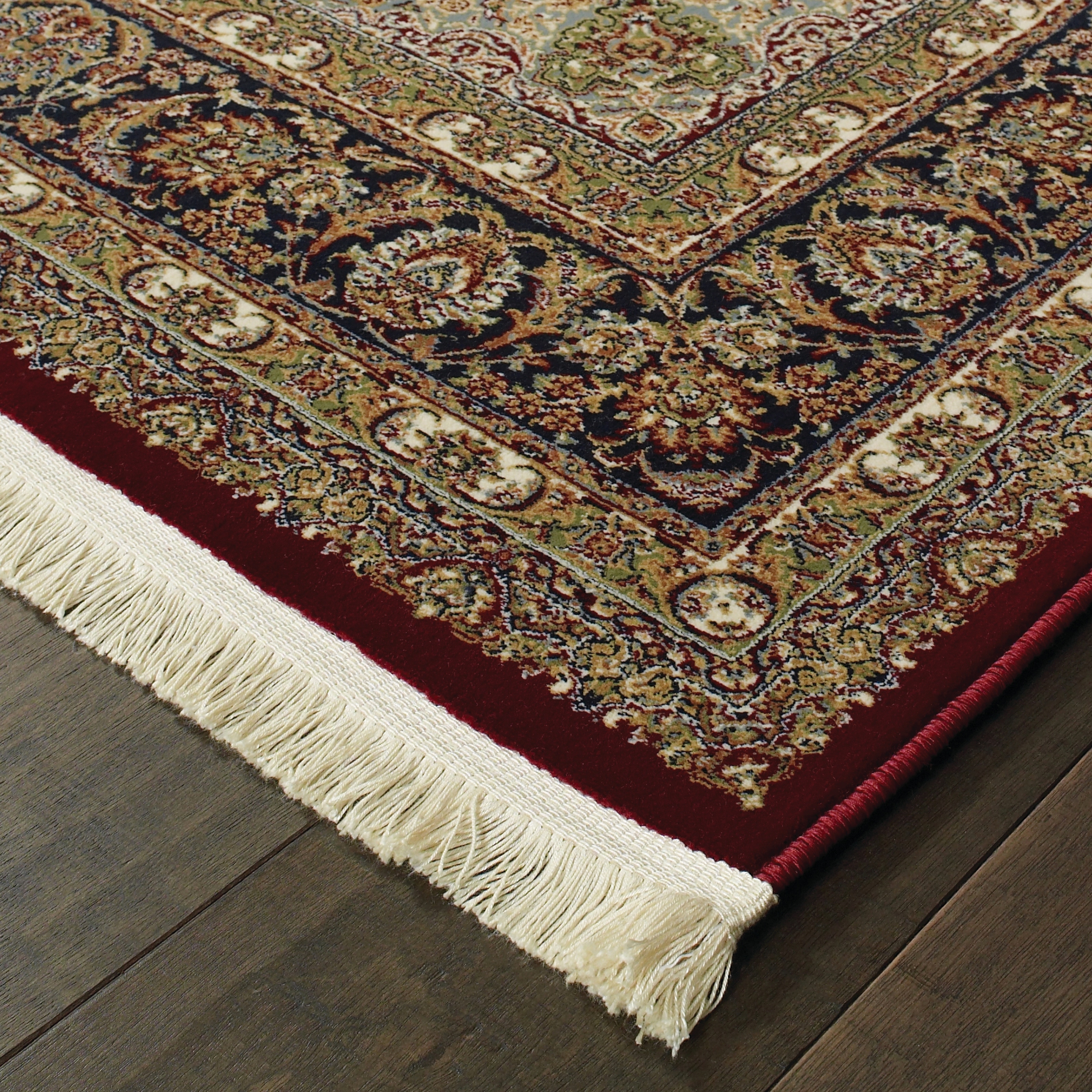 Style Haven Manchester Baroque Medallion Fringed Area Rug 7'10" x 10'10 ...