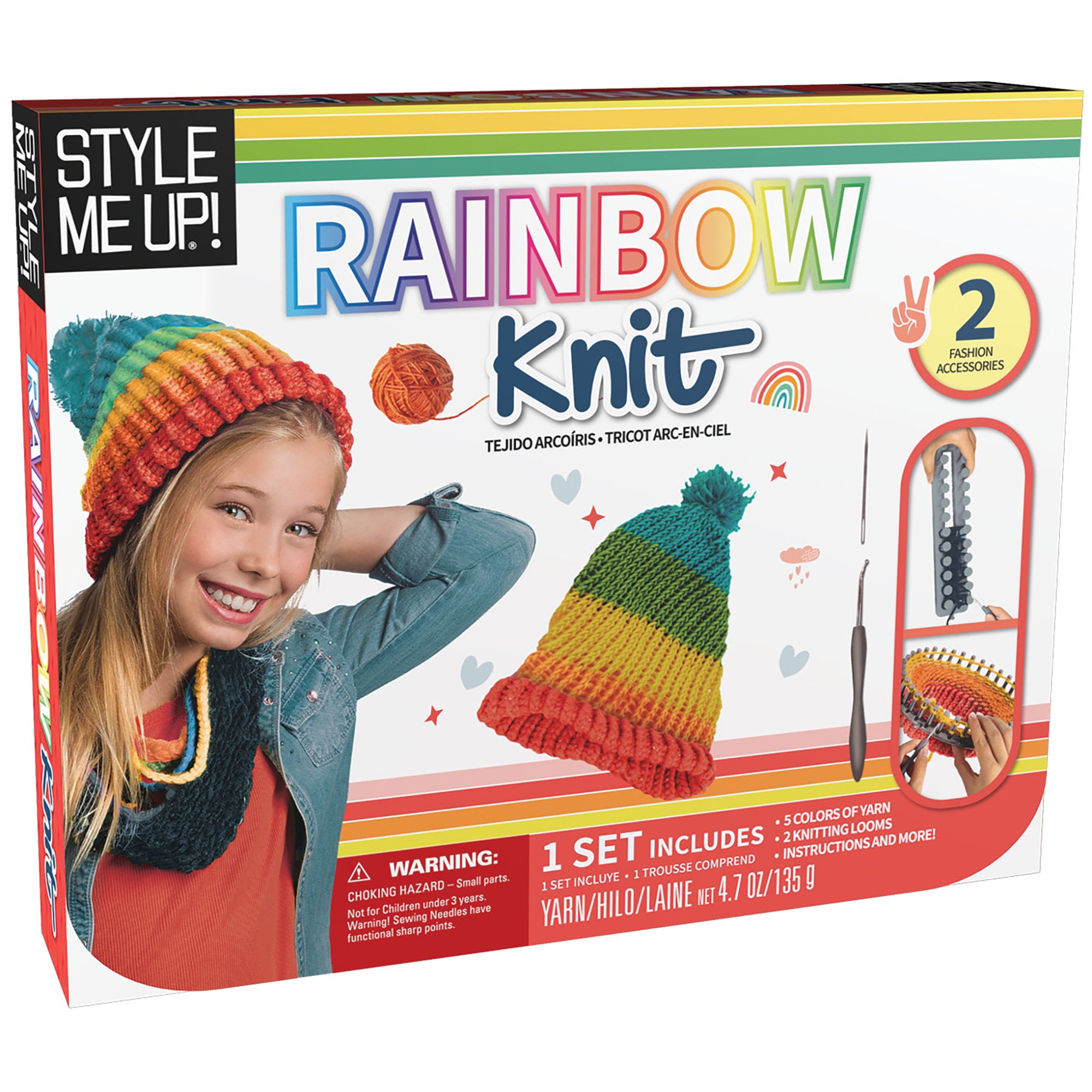 Style Me Up, Rainbow Knitting, Kids Knitting - Walmart.com