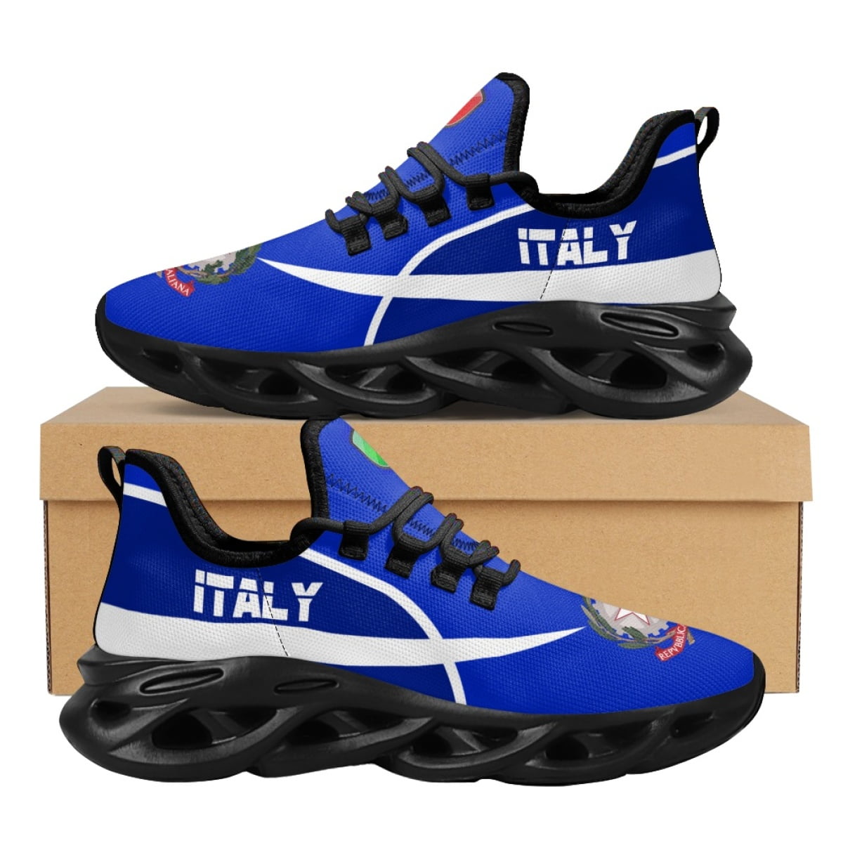 Style Outdoor Running Sneakers for Womens Mens Italy Flag Printed Men's ...
