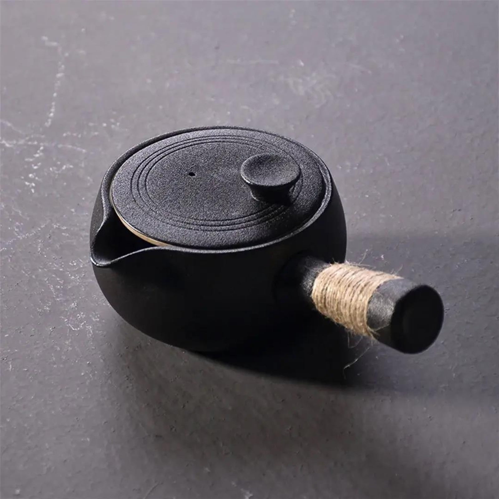 Style Rough Pottery Side Handle Teapot Large Capacity Portable Tea Pot ...