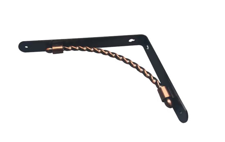 Style Selections 9.06-Inches L x 0.98-Inches W x 6.5-Inches D Dark ORB Shelf bracket - Walmart.com