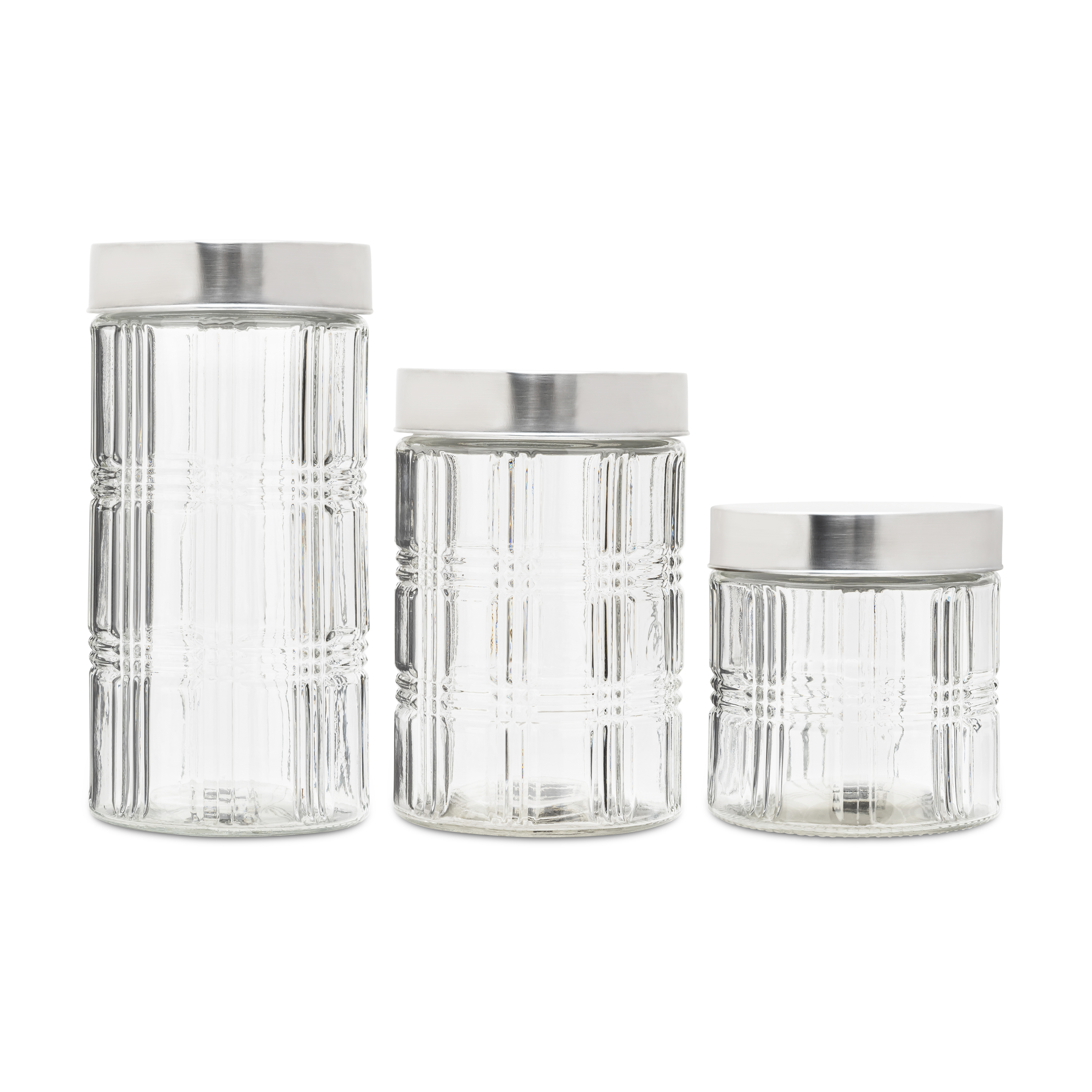 Style Setter, Round, Portland Clear Glass Kitchen Food Storage ...