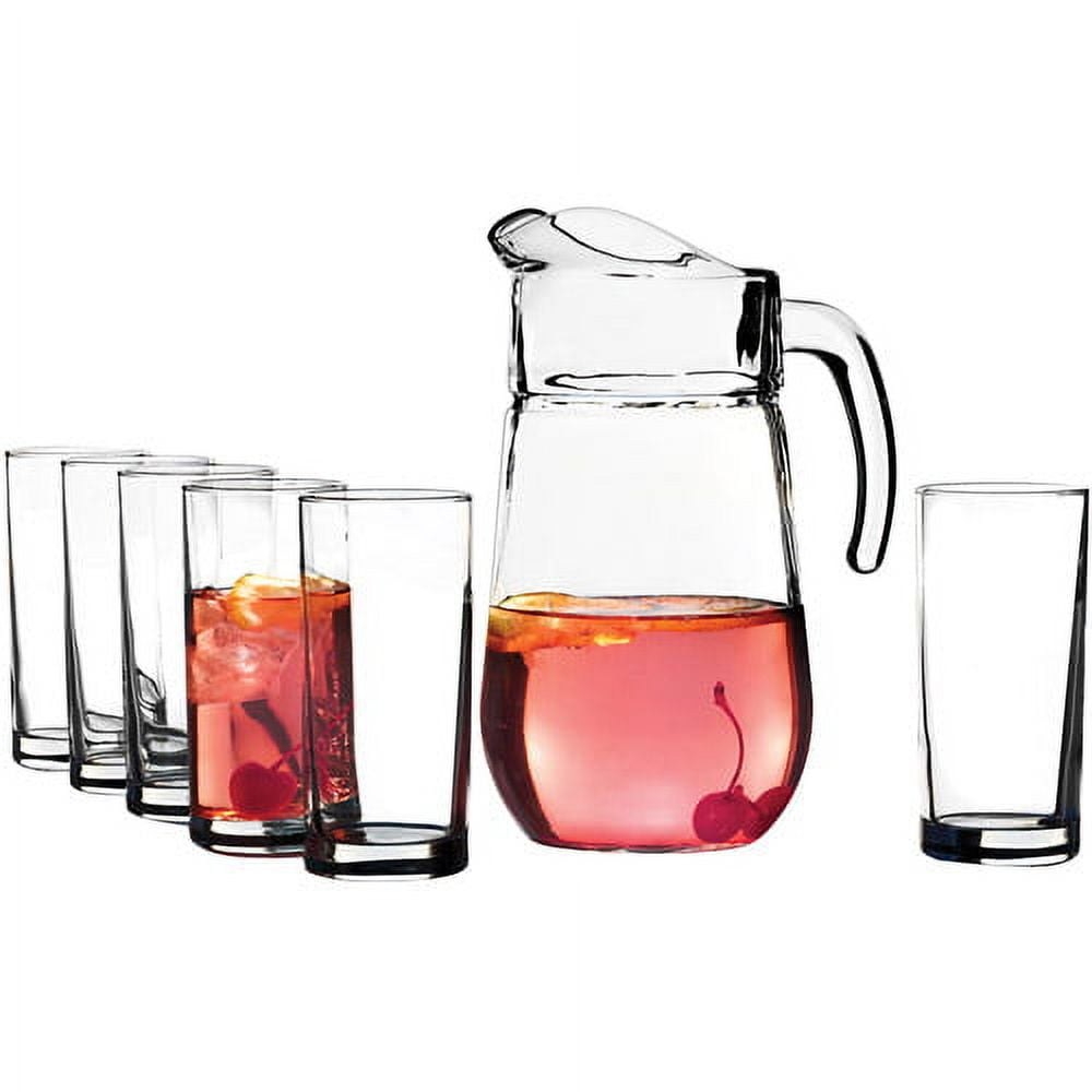 Style Setter Soho 7-Piece Beverage Set with Pitcher - Walmart.com