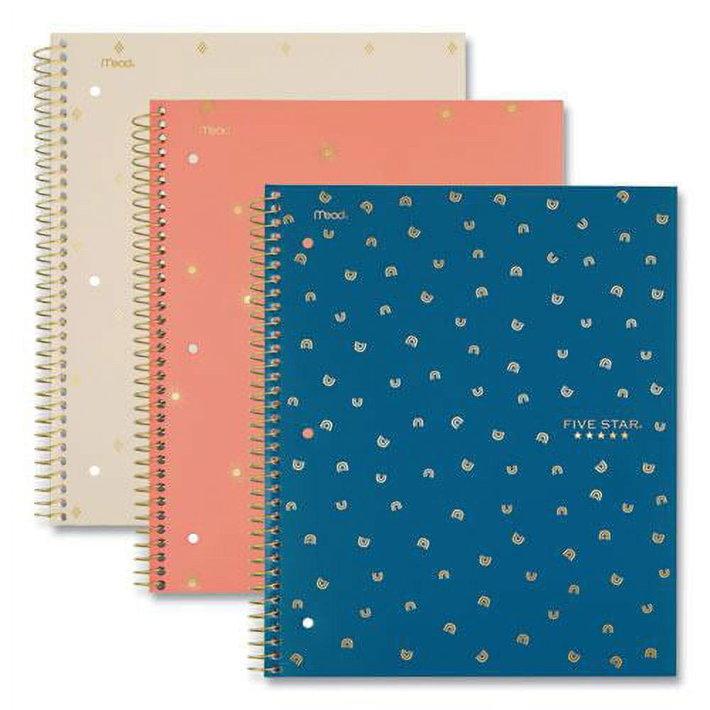 Style Wirebound Notebook, 1-Subject, Medium/College Rule, Randomly ...