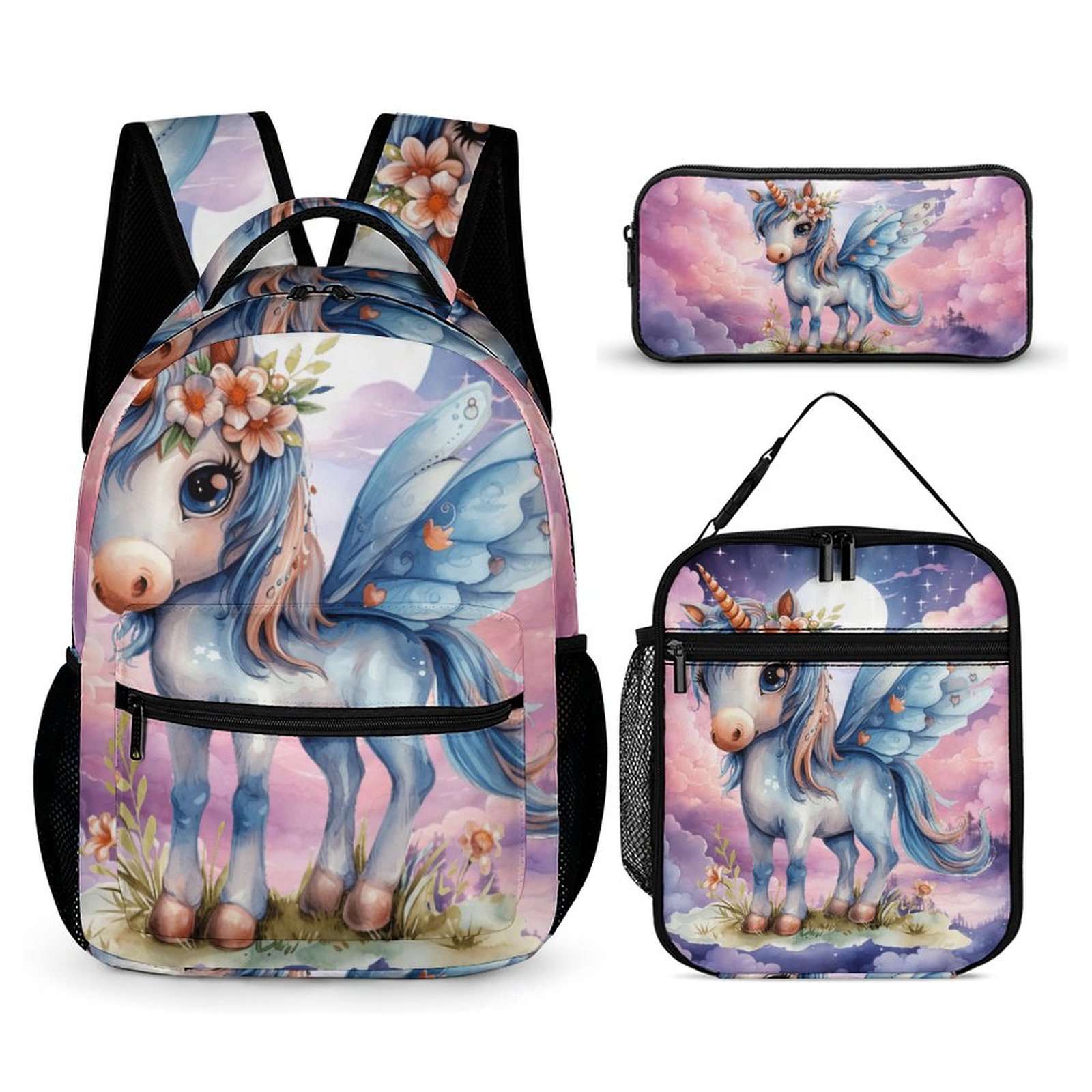 StyleAnime Multi-Functional Backpack Set for Adults – Waterproof Lunch ...