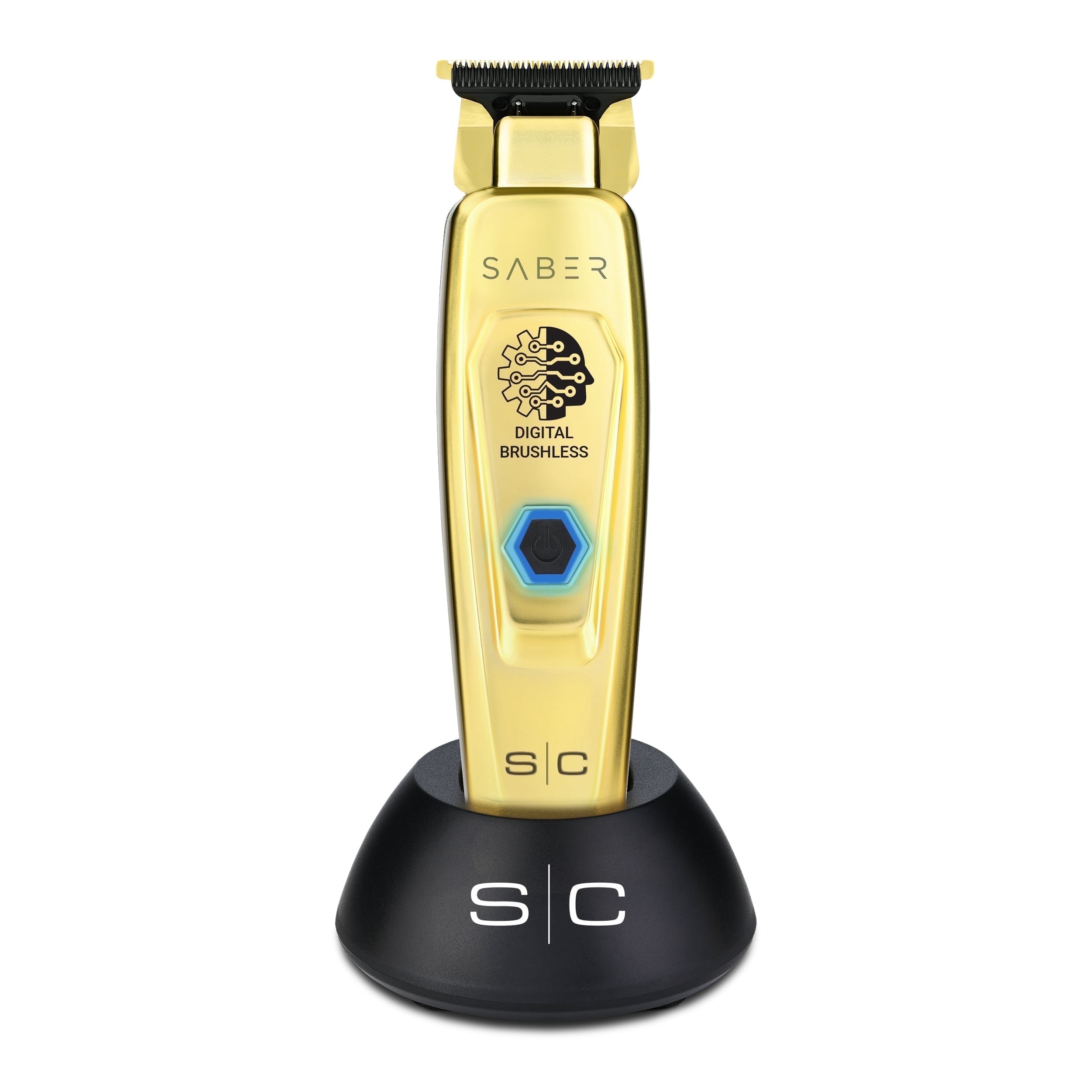 StyleCraft Saber Cordless Professional Hair Trimmer with Gold Titanium ...