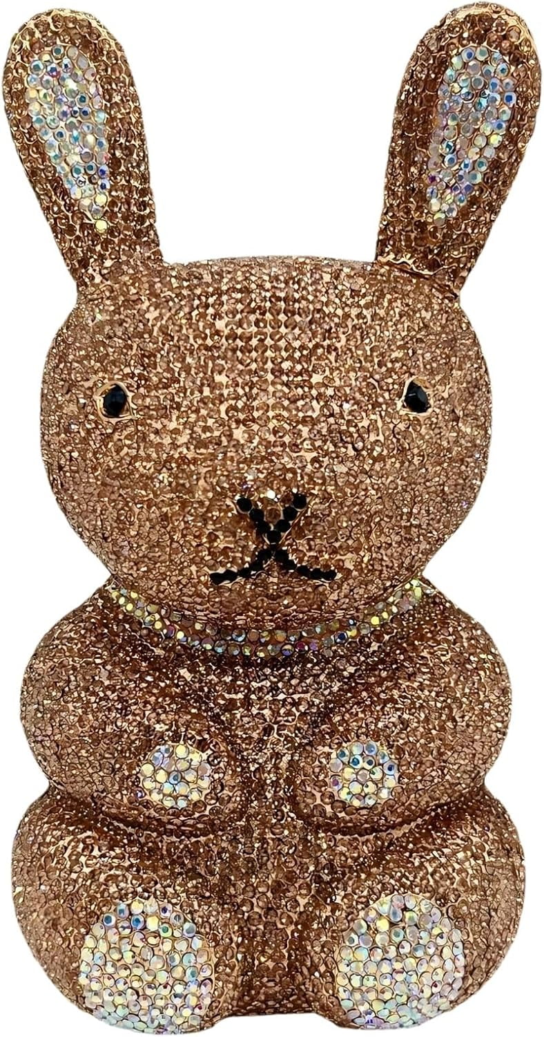 StyleSack Women Cute Rabbit Rhinestone Evening Bag Glitter Bunny ...