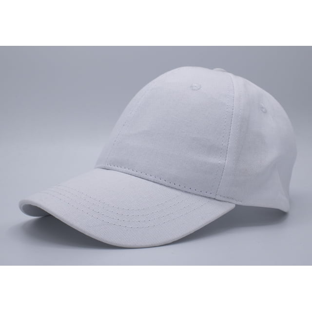 Styled Basics White Baseball Hat, Expandable Hook & Loop Tab Closure ...