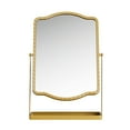 Home Decor Collection Stylehouse Gold Table Mirror with Storage ...