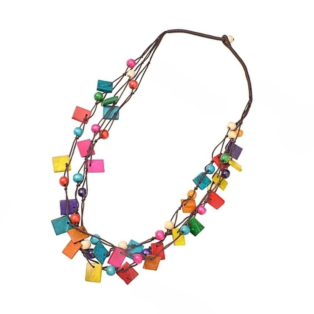 Styles Coconuts Shell Necklace with Vibranting Color and Unique Designs ...