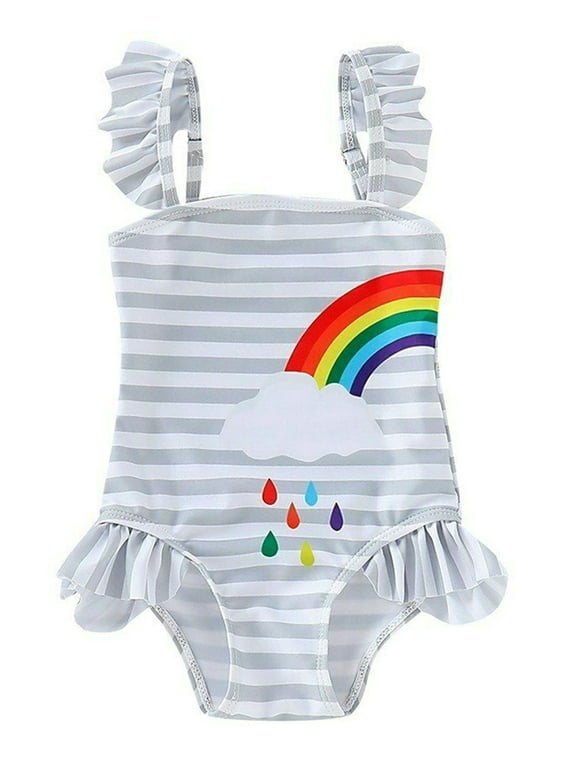 Rainbow Swimsuit Girl
