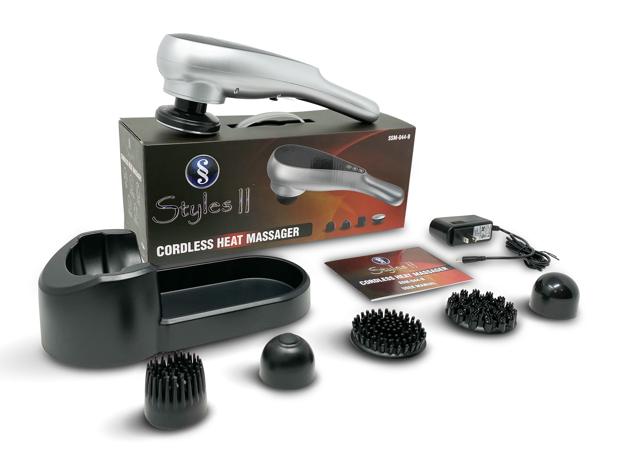 Styles II Cordless Deep Tissue Therapeutic Percussion Body Massager ...