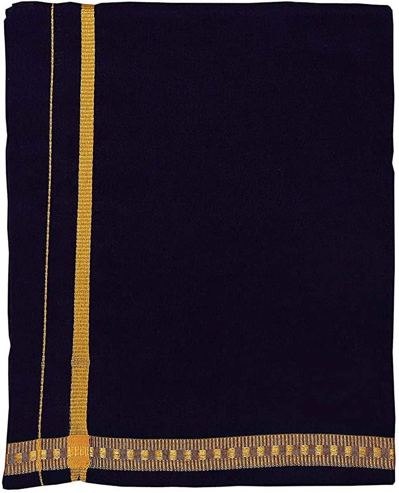 Stylesindia Fancy Border Colored Single Layer Dhoti Mundu Vesti 2.0mts ...