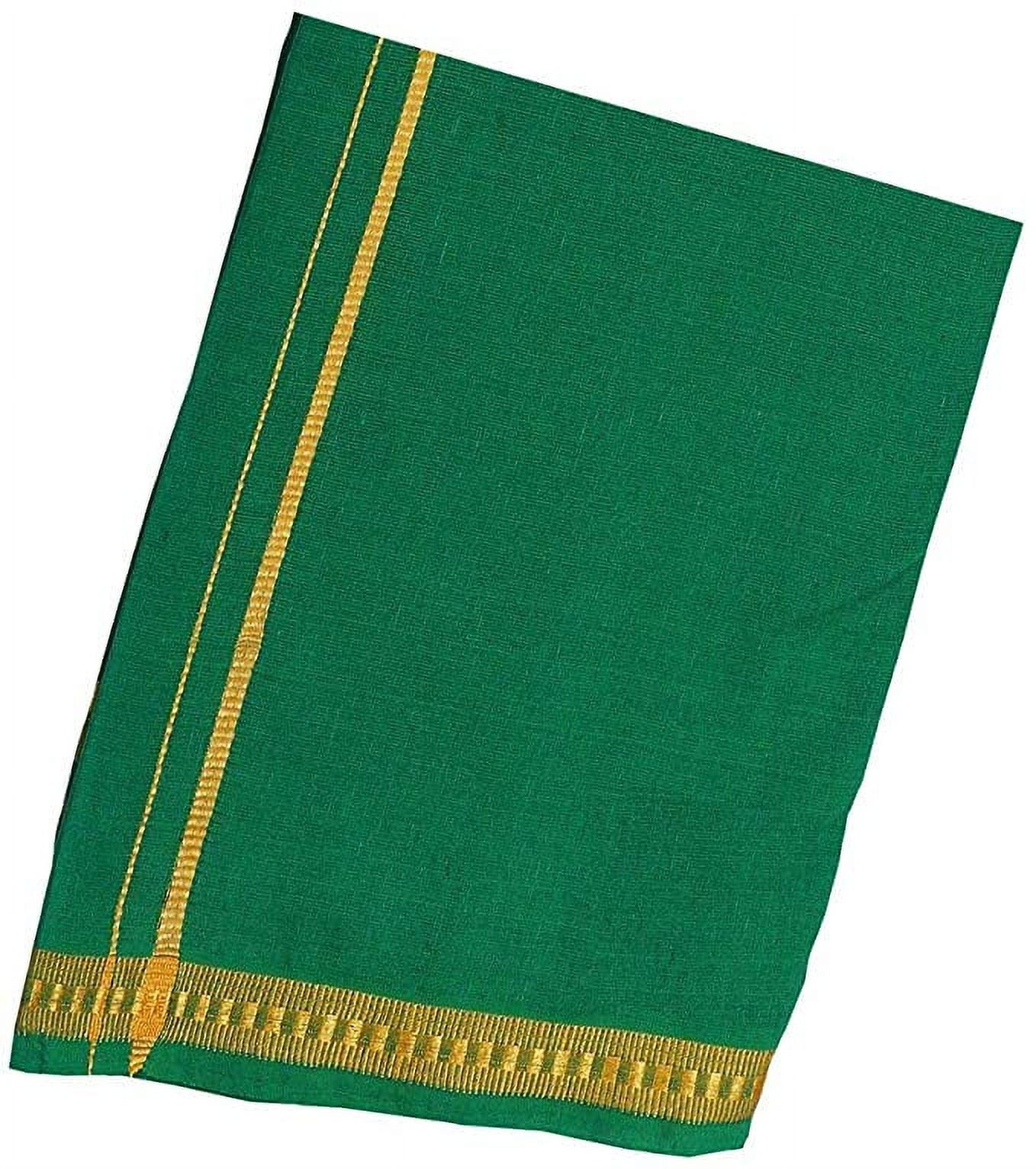 Stylesindia Fancy Border Colored Single Layer Dhoti Mundu Vesti 2.0mts ...